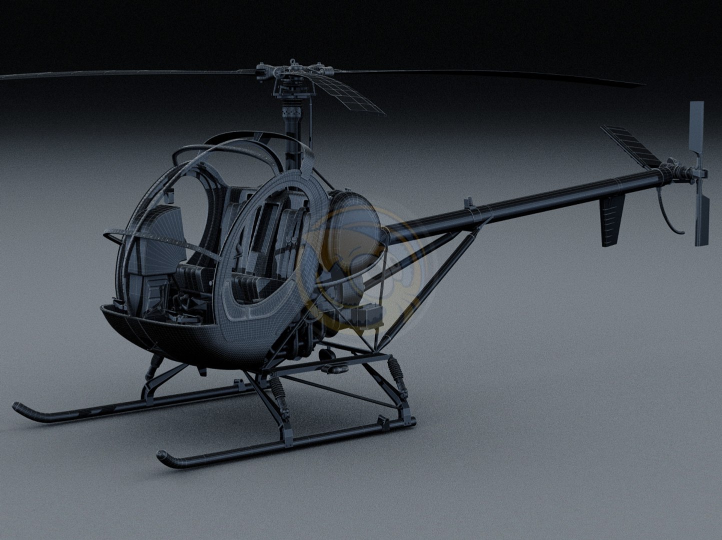 Schweizer 300c 3d Model