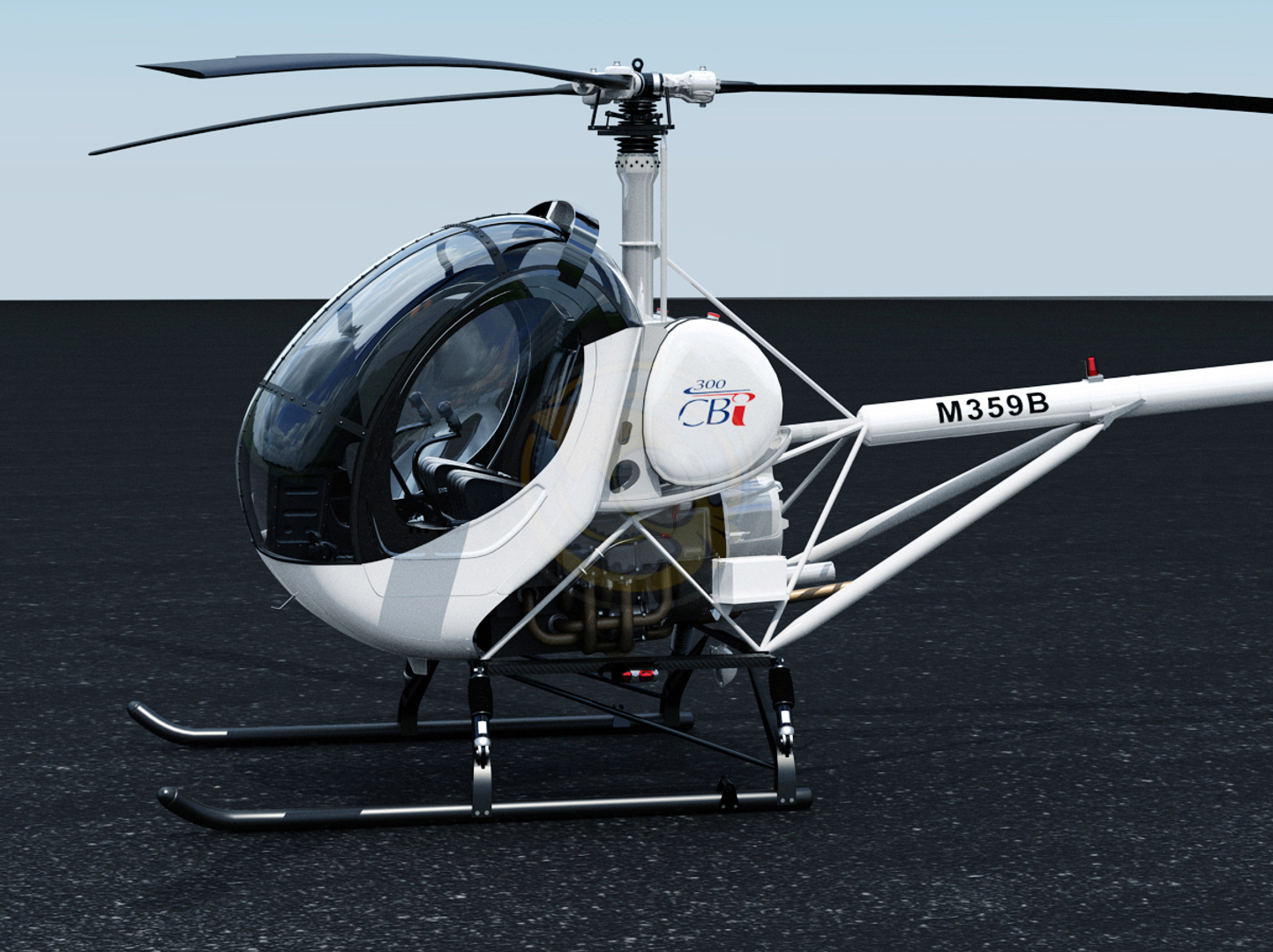 schweizer 300c 3d model
