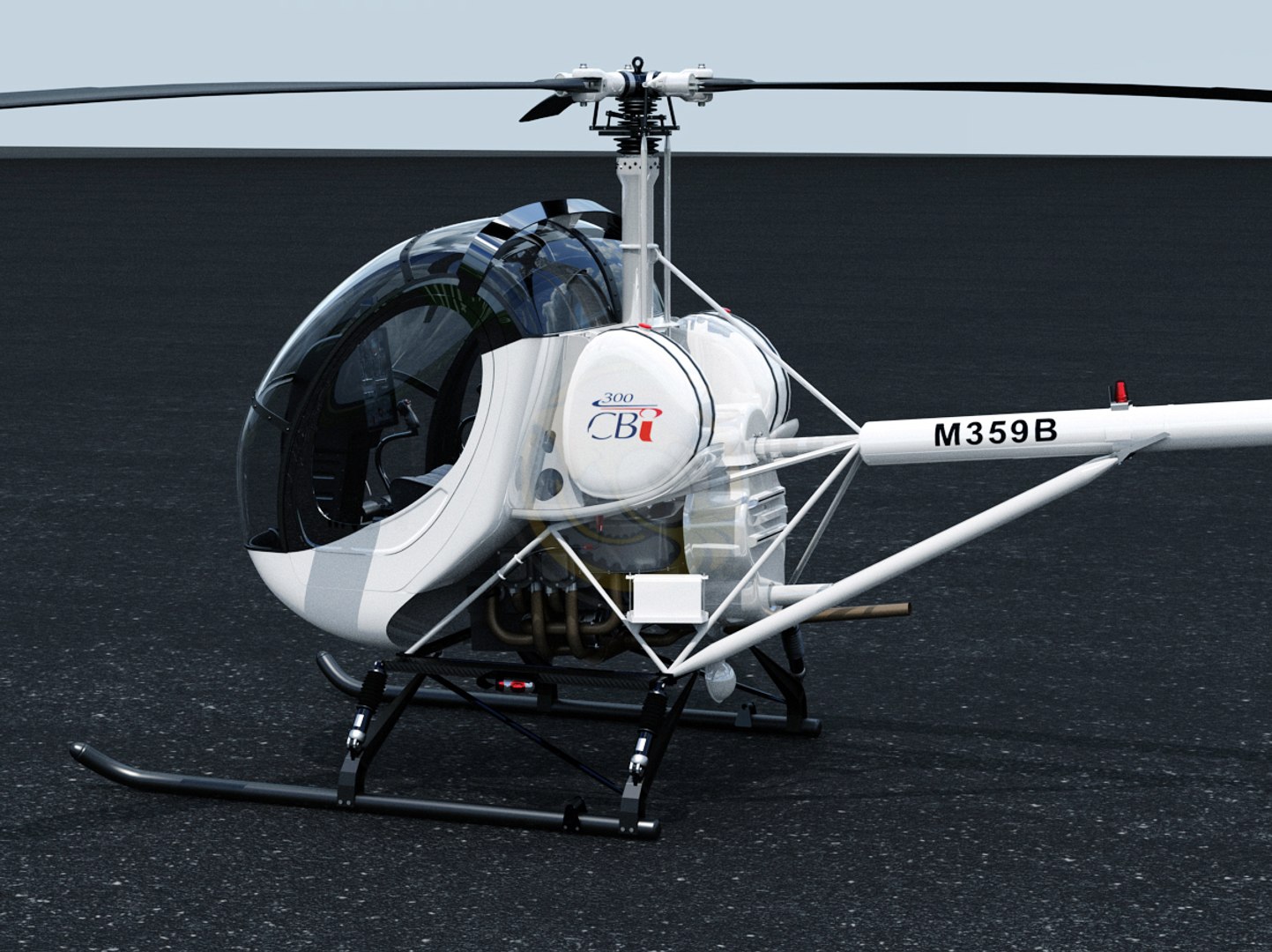Schweizer 300c 3d Model