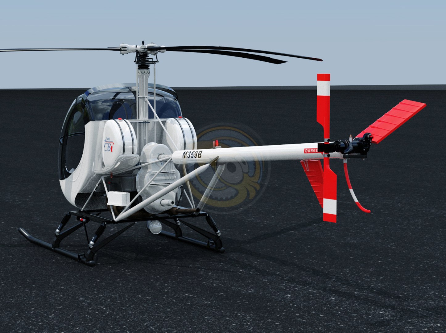 Schweizer 300c 3d Model