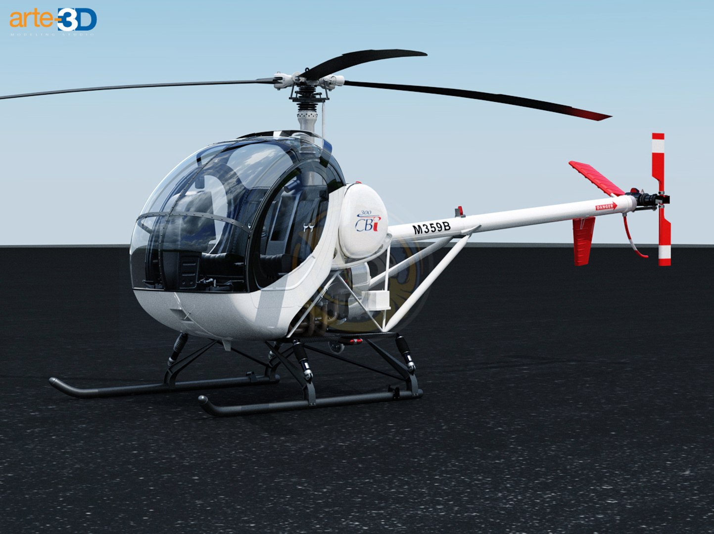 Schweizer 300c 3d Model