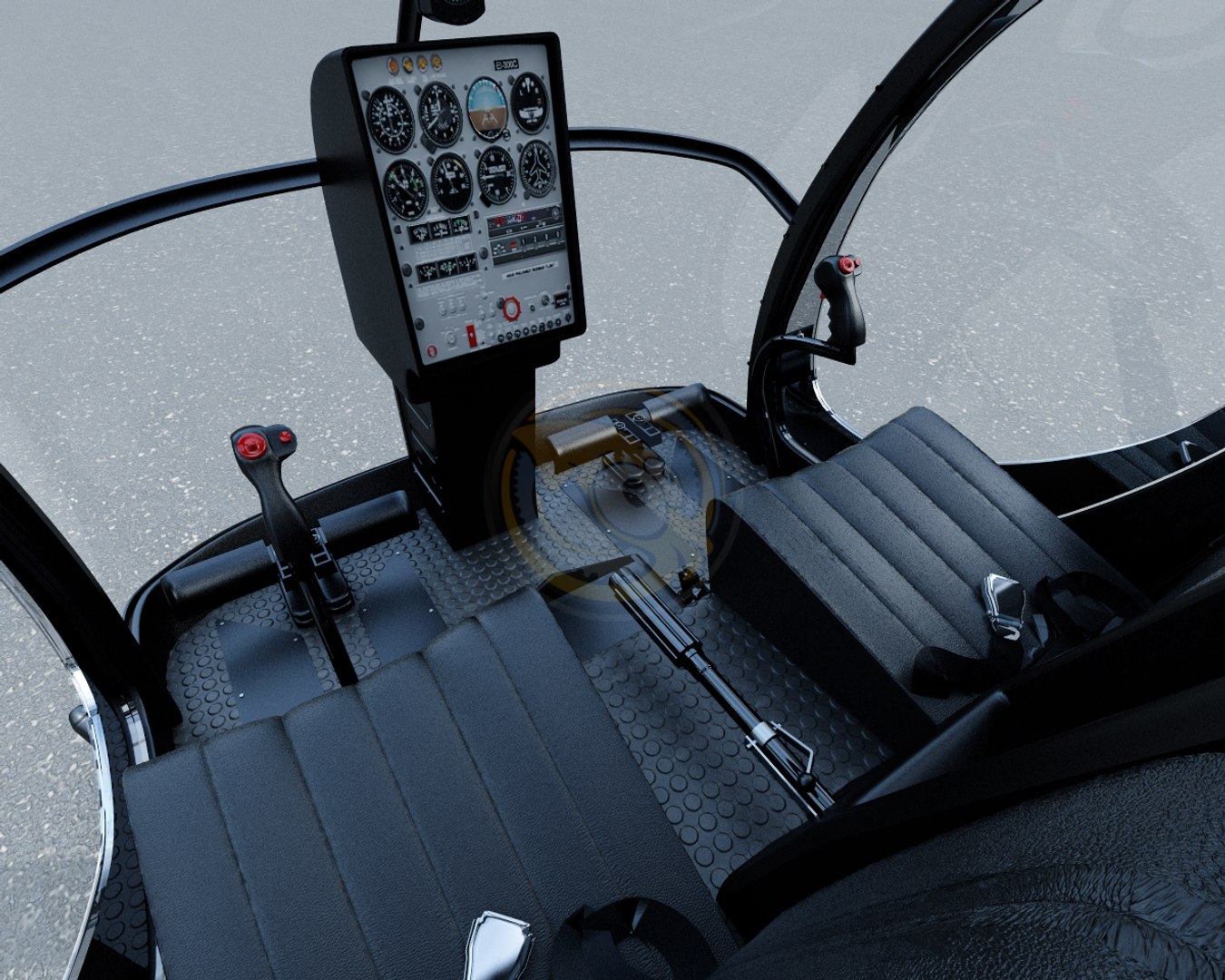 Schweizer 300c 3d Model