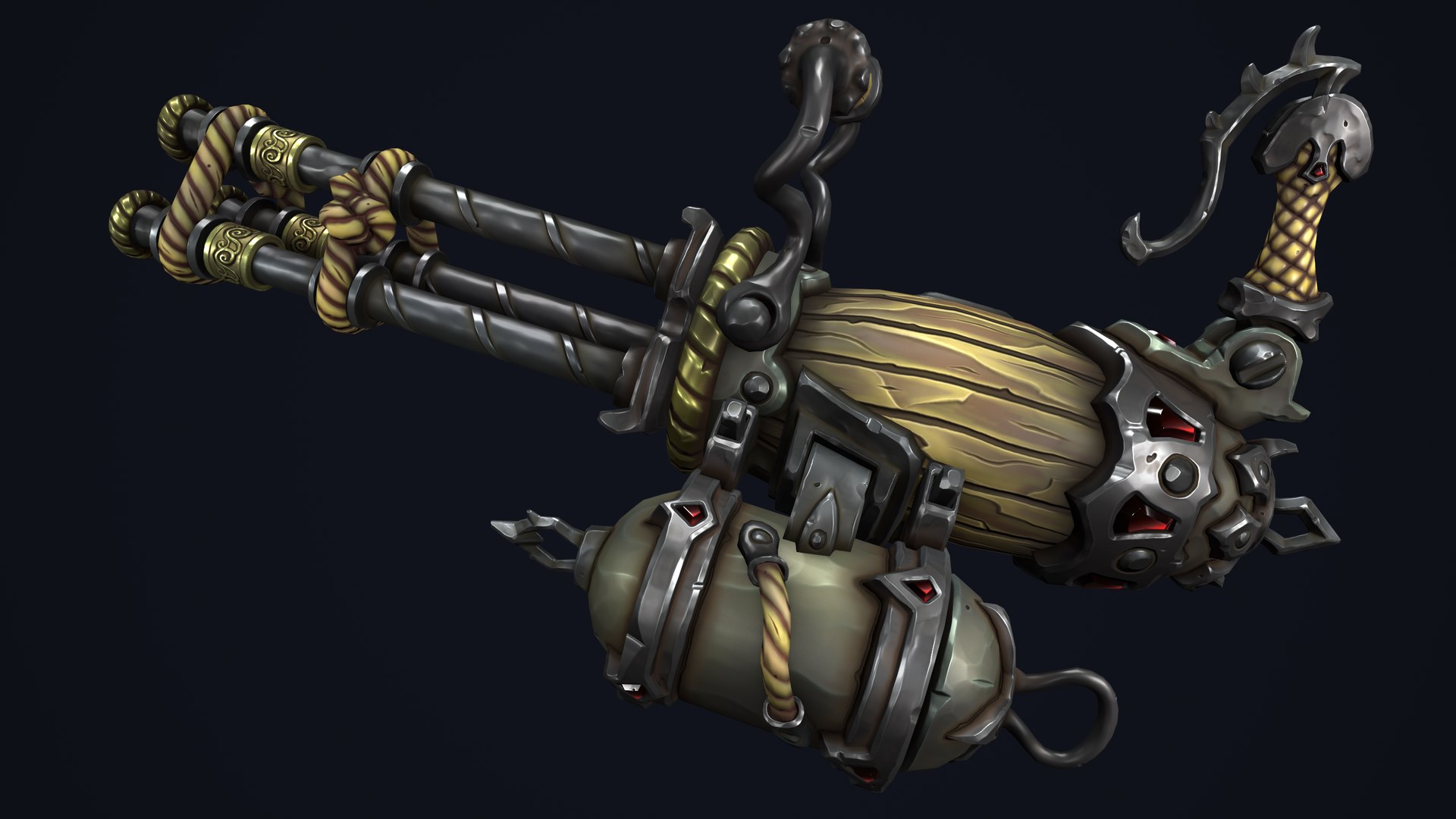 Fantasy Pirate Minigun 3D Model - TurboSquid 2286194