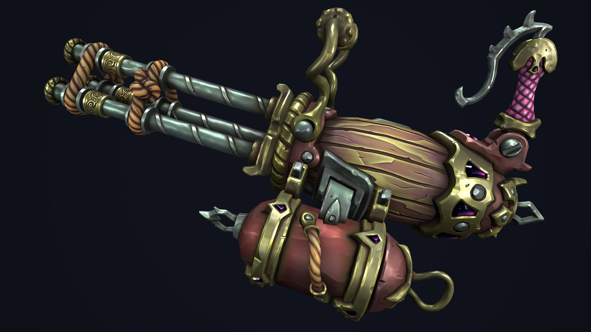 Fantasy Pirate Minigun 3D Model - TurboSquid 2286194