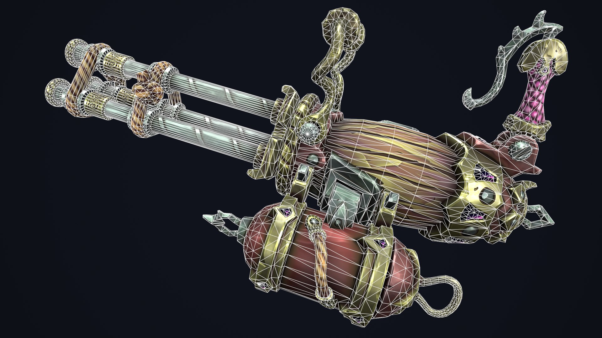 Fantasy Pirate Minigun 3D Model - TurboSquid 2286194