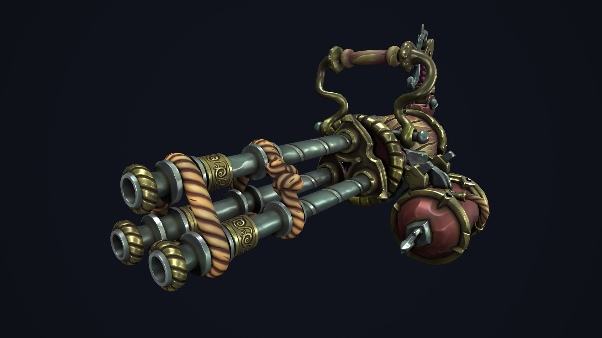 Fantasy Pirate Minigun 3D Model - TurboSquid 2286194