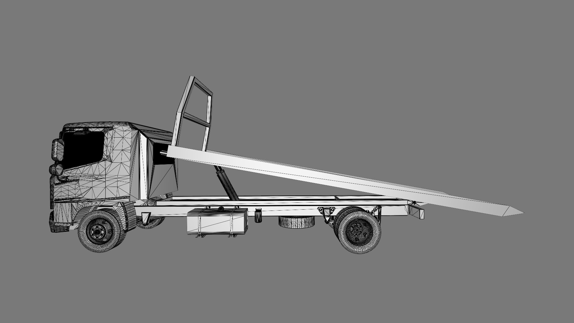 Tilt Tray Tow Truck 3D Model High Poly SolidWorks Design For Printing ...