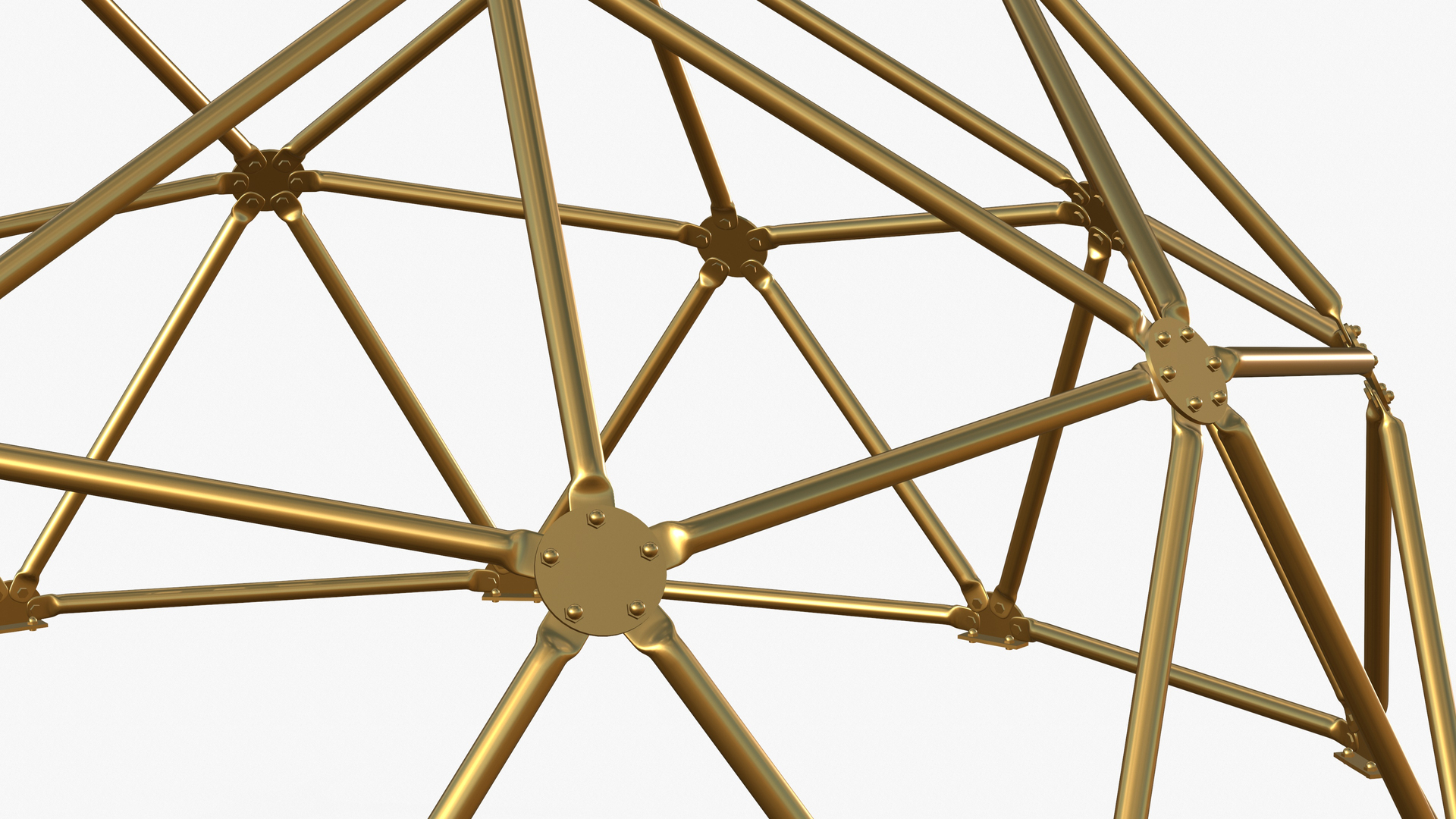 modèle 3D de Dôme géodésique V2 Or - TurboSquid 1903269