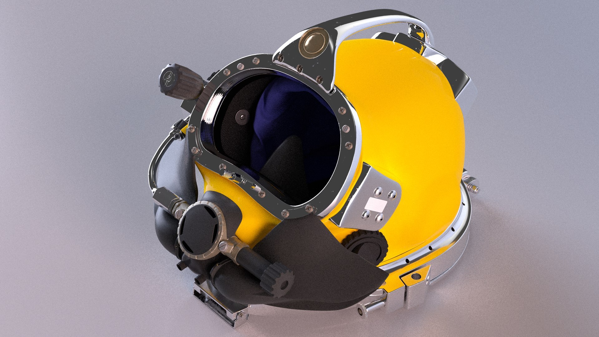 Commercial Diving Helmets Collection 3D model - TurboSquid 2169424