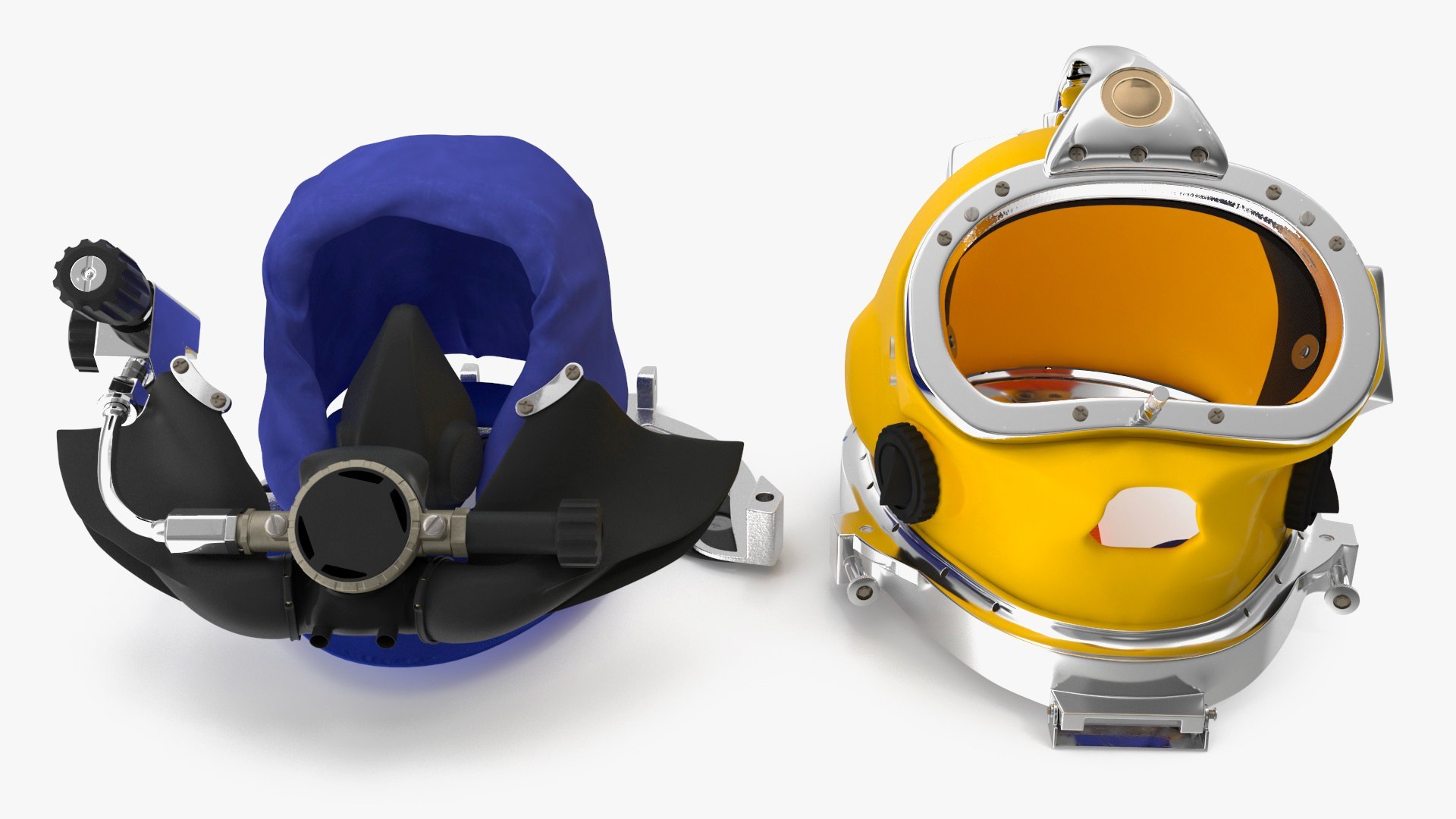 Commercial Diving Helmets Collection 3D Model - TurboSquid 2169424
