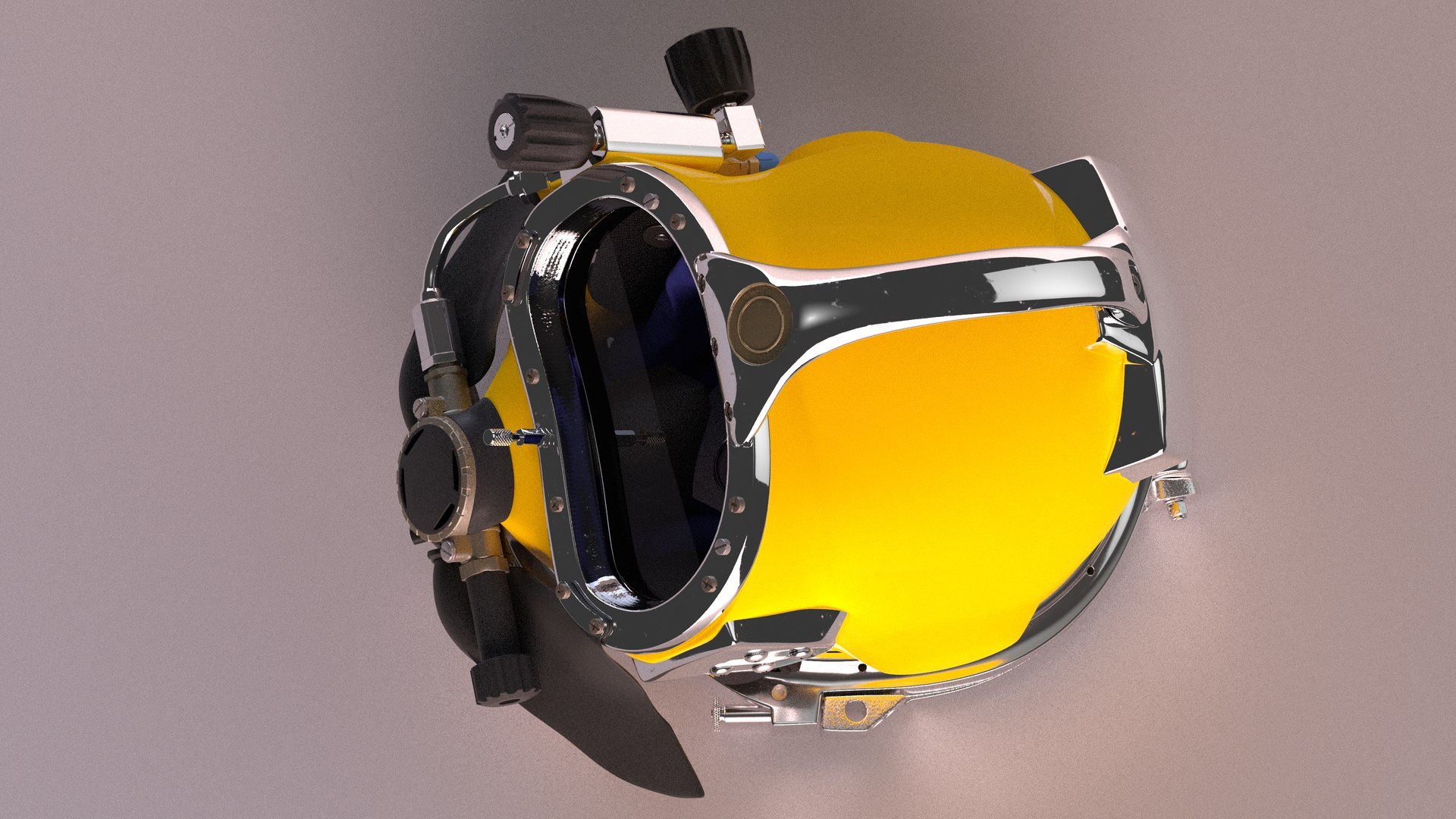 Commercial Diving Helmets Collection 3D model - TurboSquid 2169424