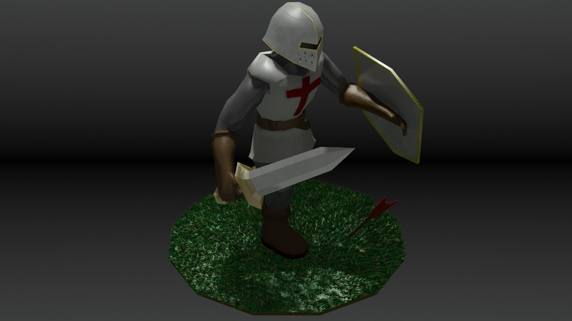 3d Model Fantasy Medieval Soldier