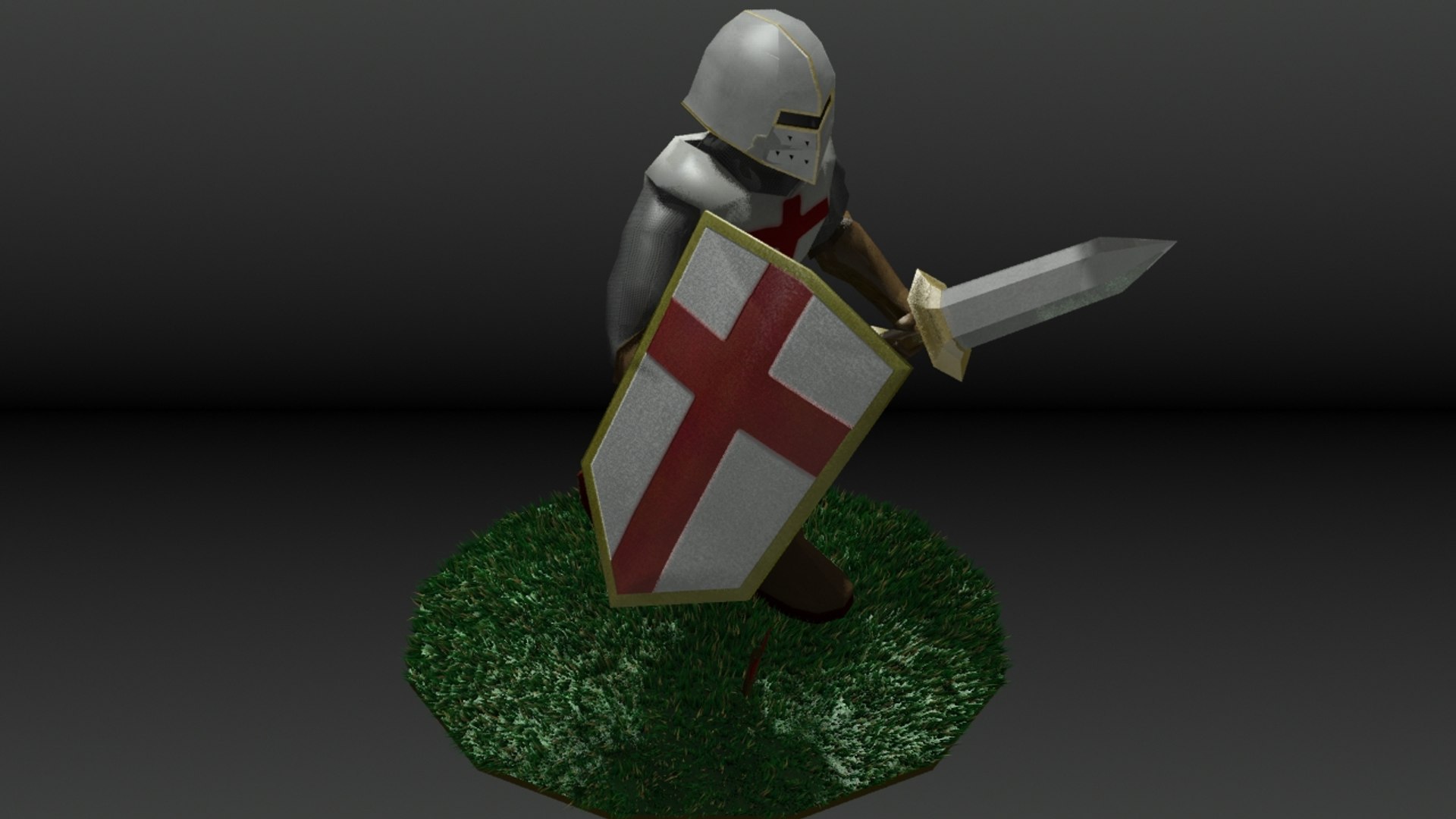 3d Model Fantasy Medieval Soldier