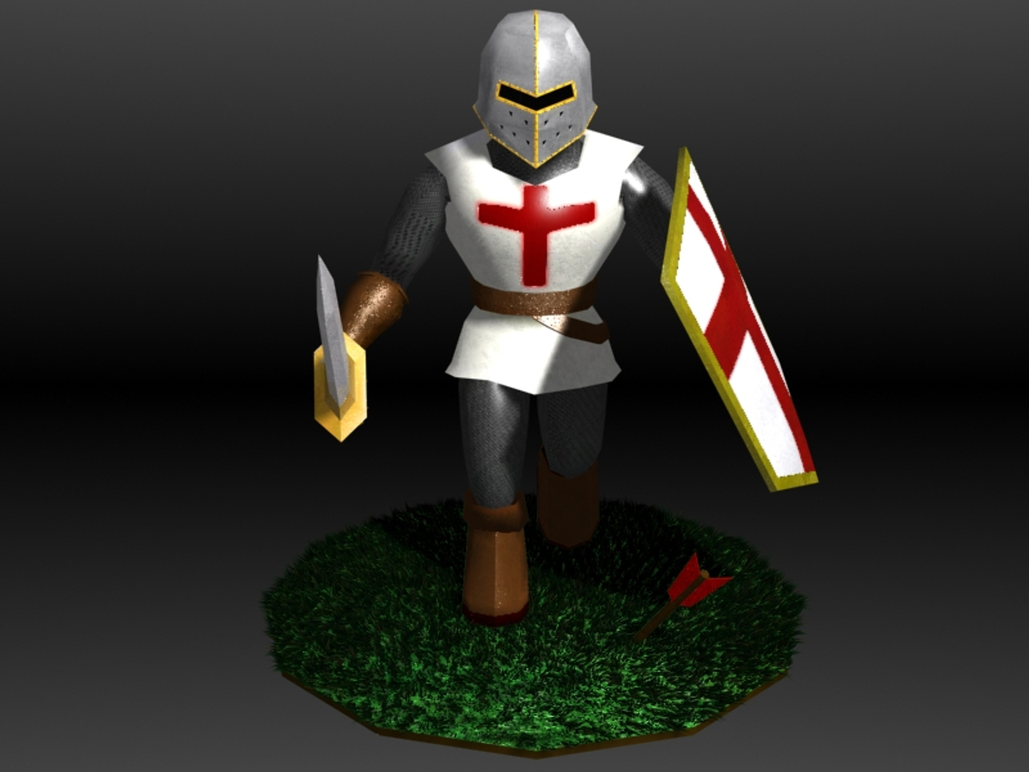 3d Model Fantasy Medieval Soldier