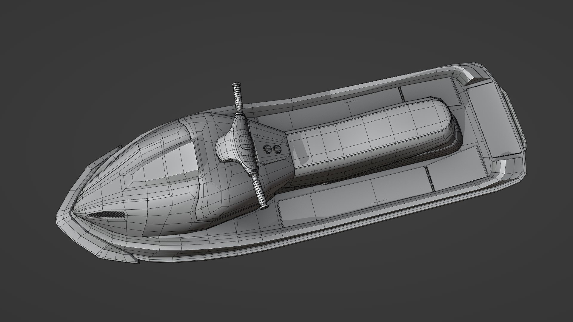 3D Model Rescue Jet Ski Water Scooter Aquabike Hydrocycle Jet Boat Low ...