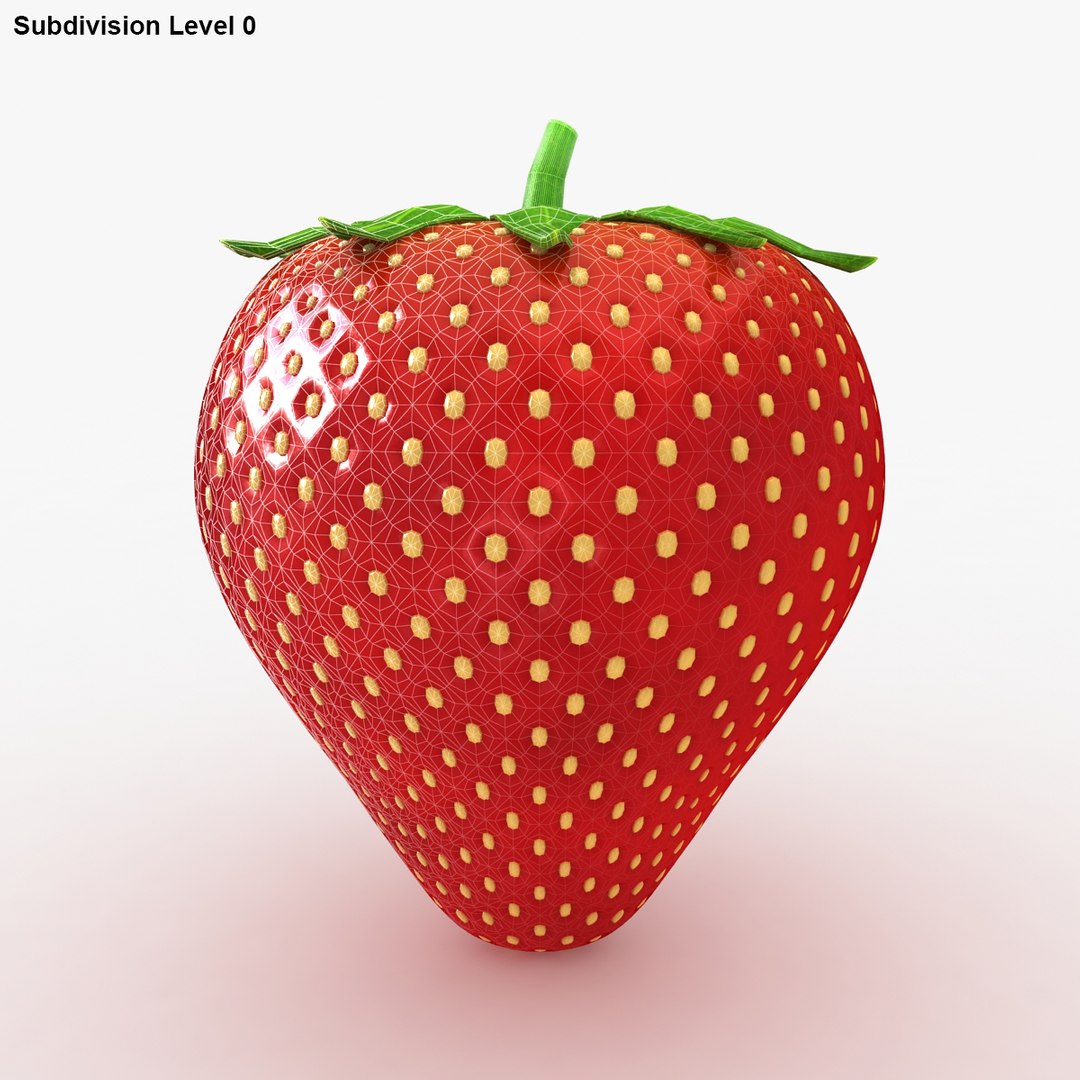 3d Realistic Strawberry