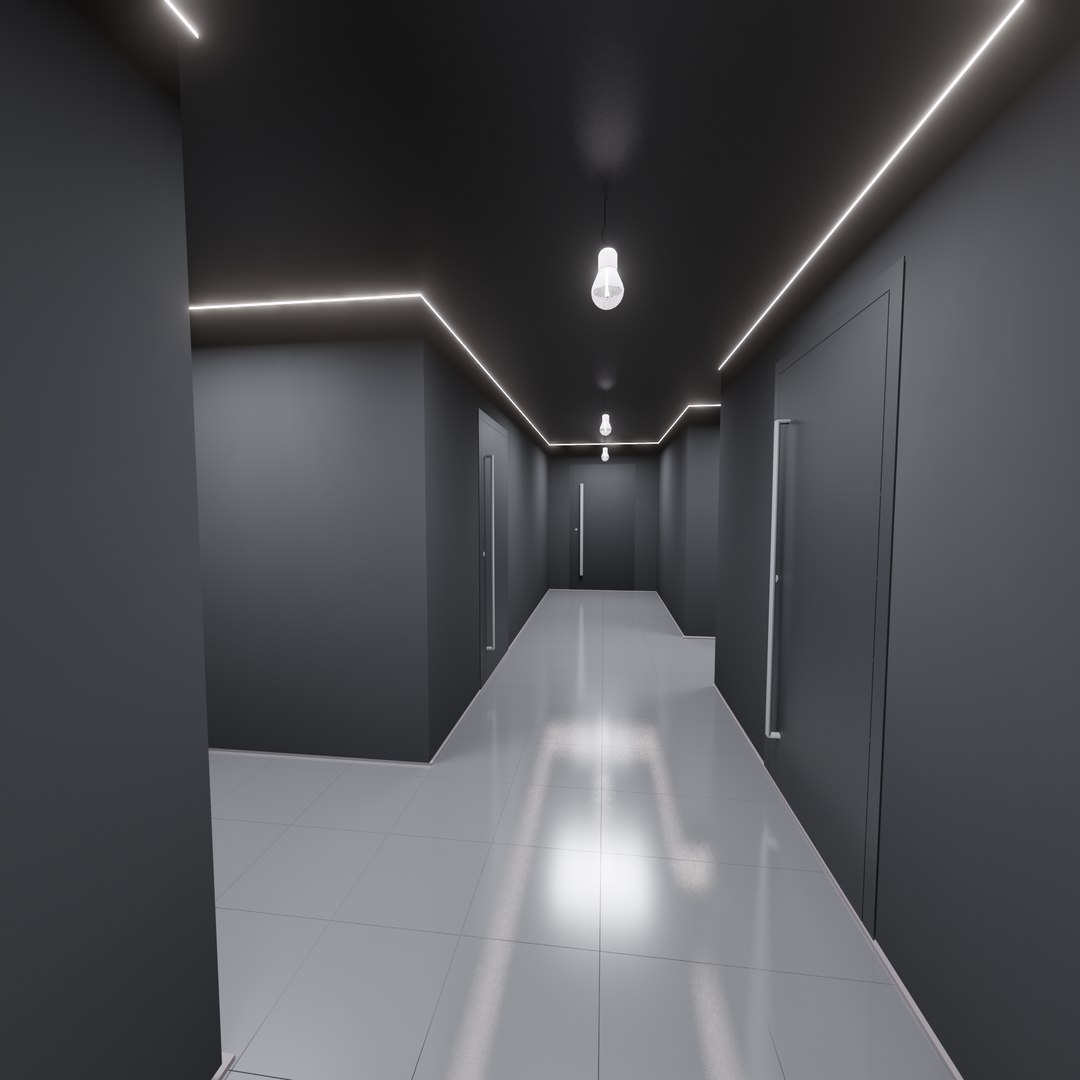 3D Hallway 01 - TurboSquid 1889228