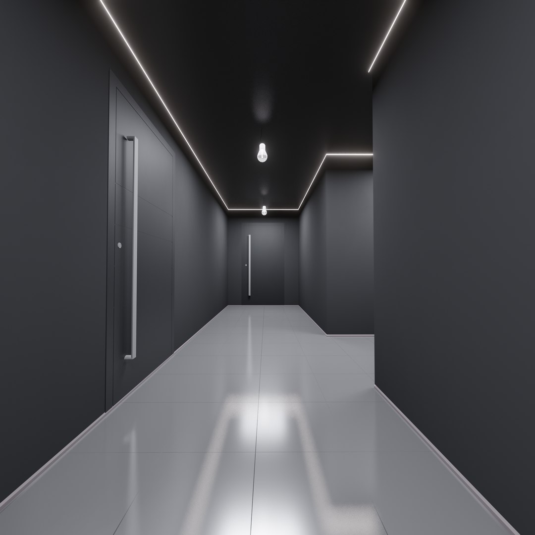 3D Hallway 01 - TurboSquid 1889228