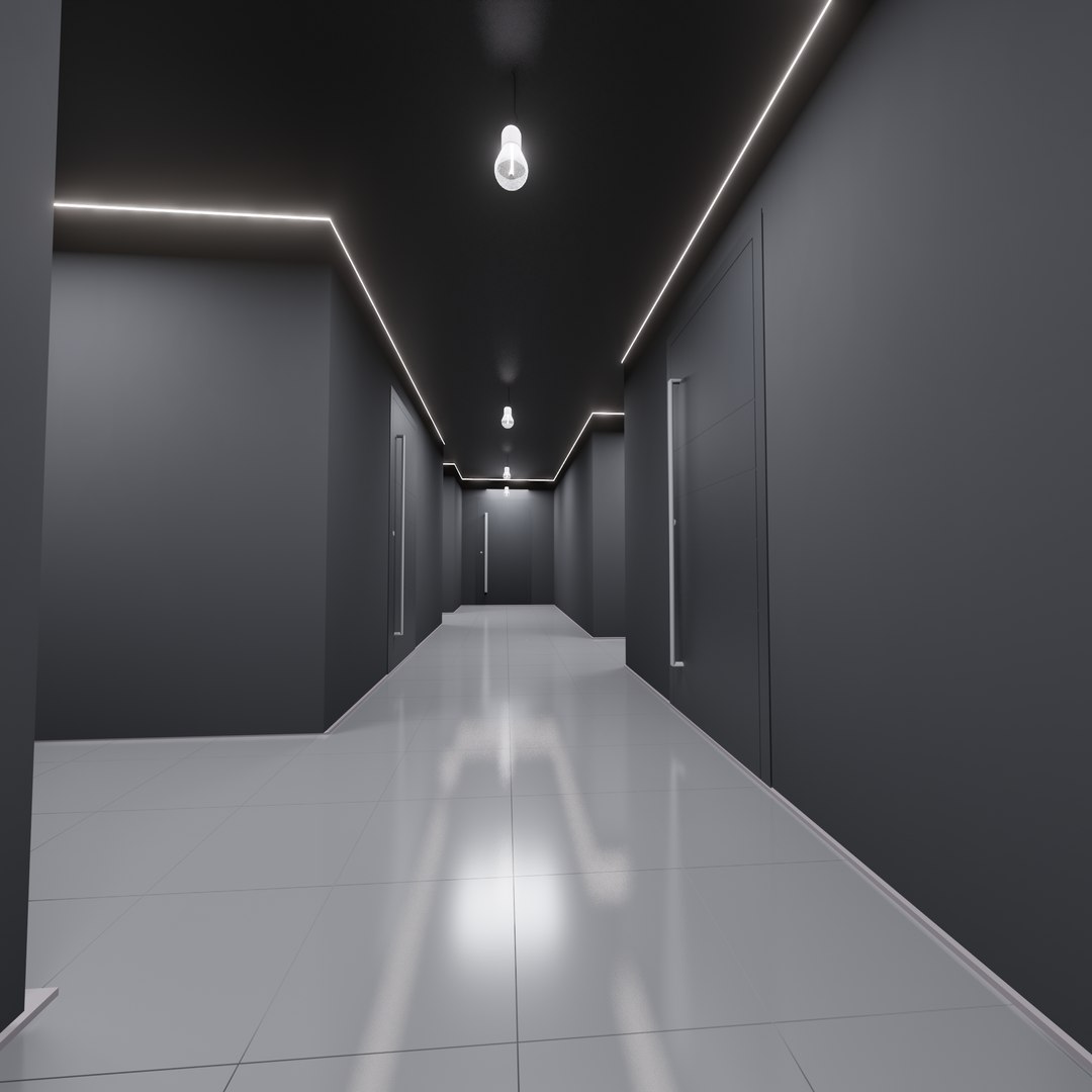 3D Hallway 01 - TurboSquid 1889228