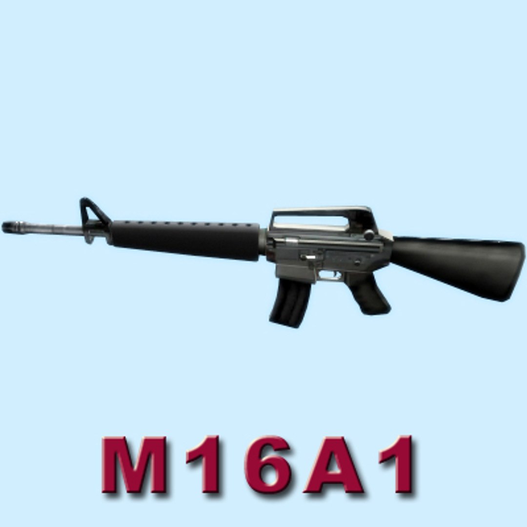 M16a1 Rifle 3d Model