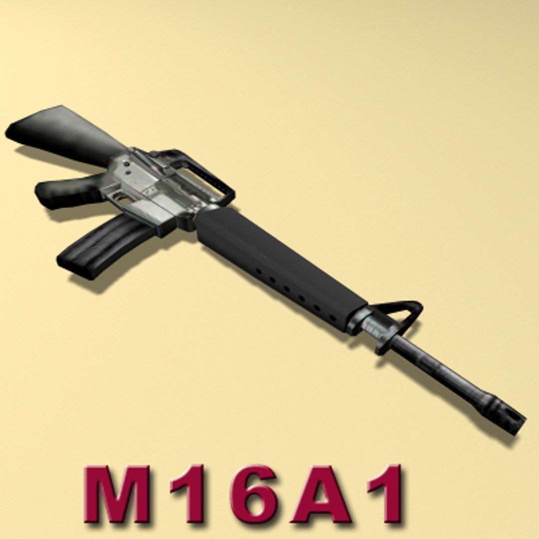 M16a1 Rifle 3d Model