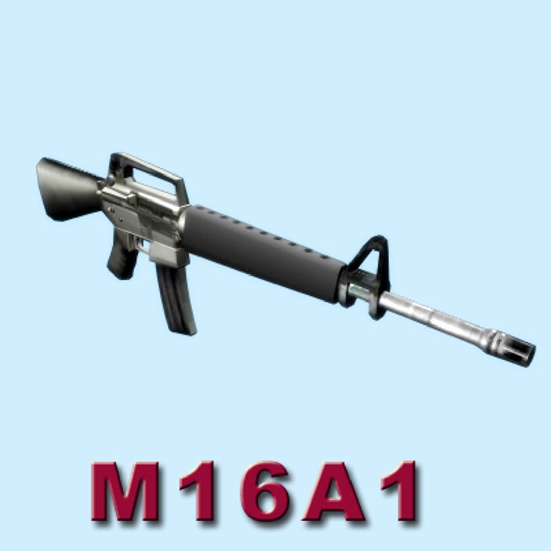 M16a1 Rifle 3d Model