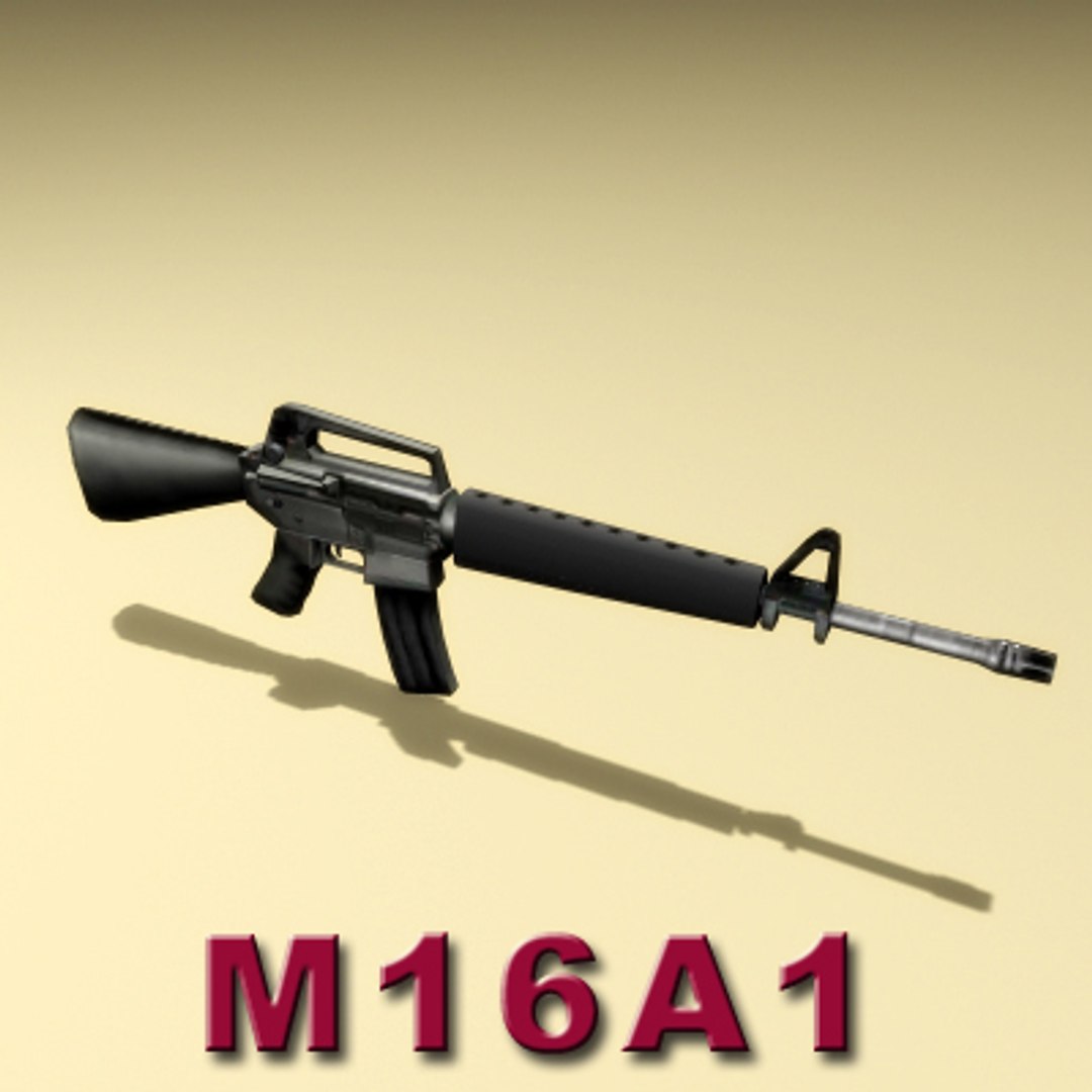 M16a1 Rifle 3d Model