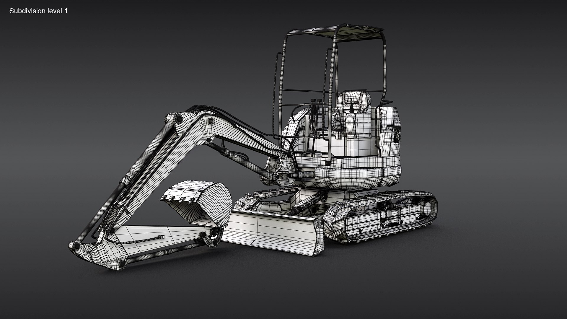 Mini Excavator Model - TurboSquid 2140510