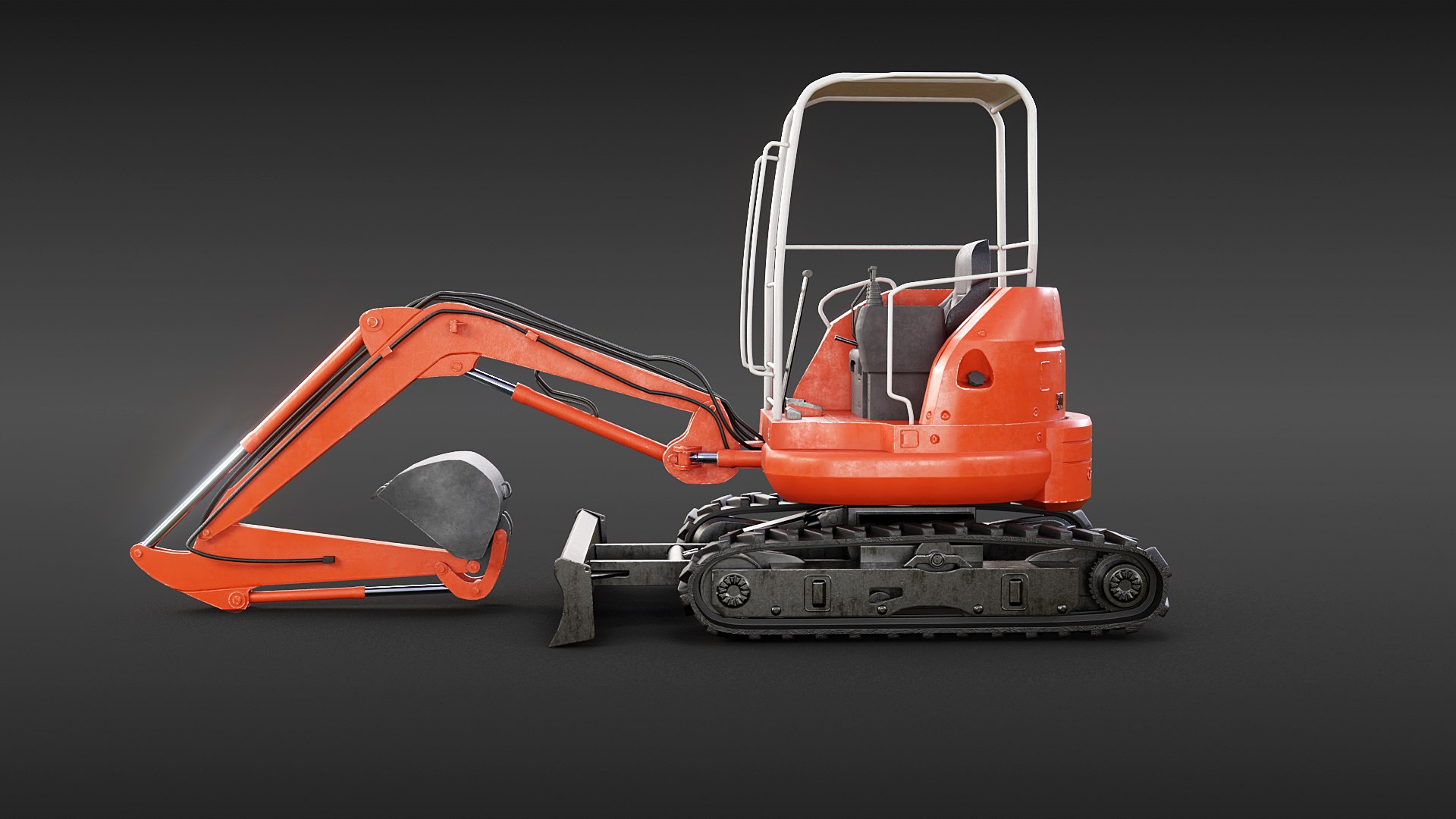 Mini Excavator Model - TurboSquid 2140510