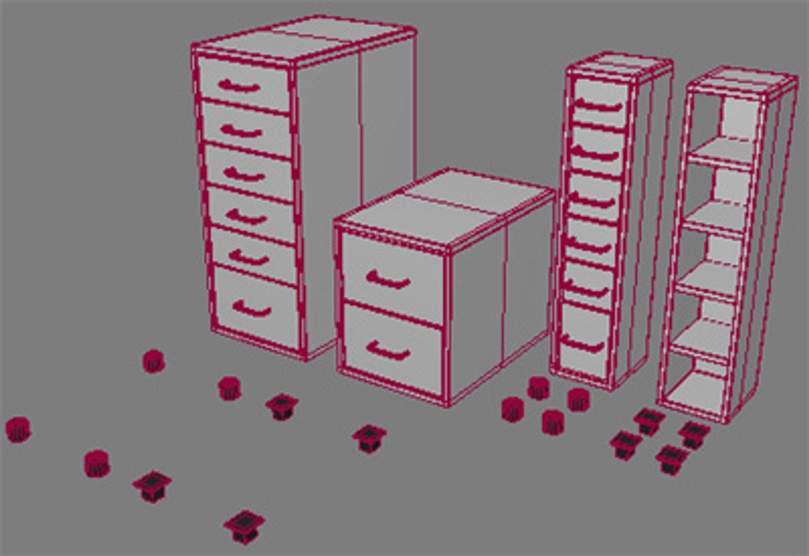 Shelf 3d 3ds