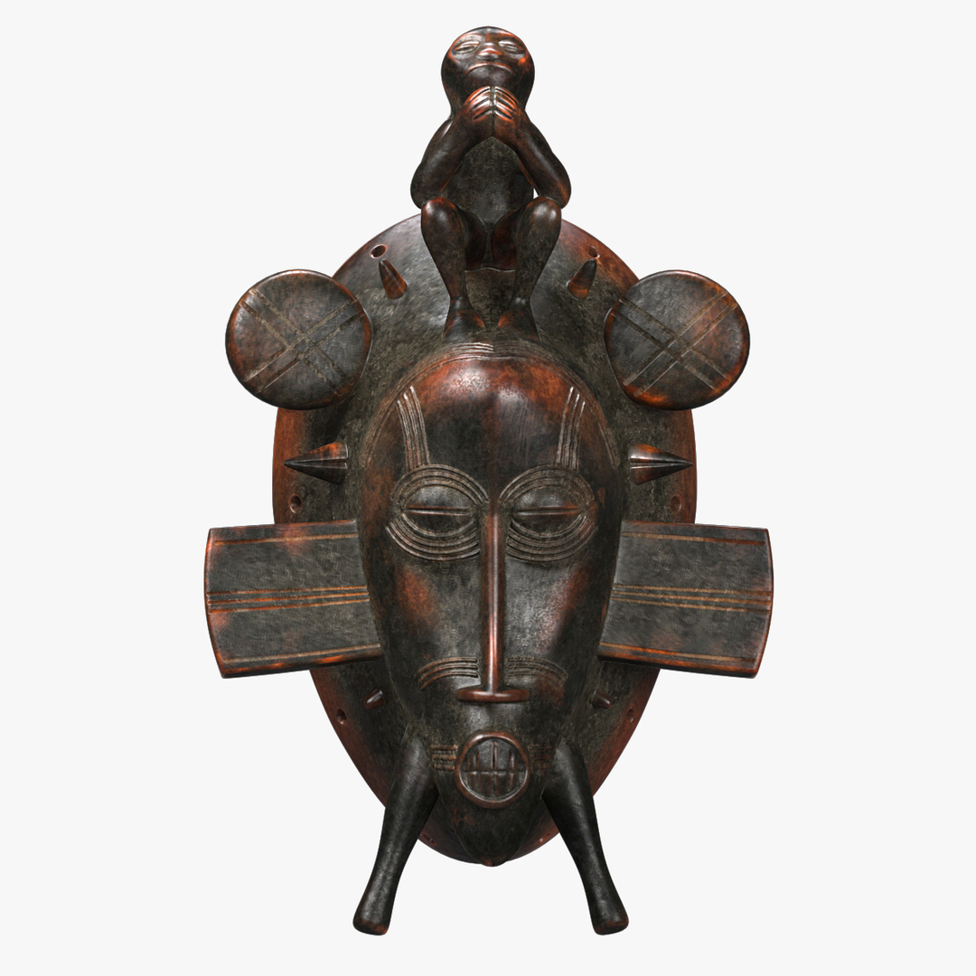 3D African Masks Senufo - TurboSquid 1210000