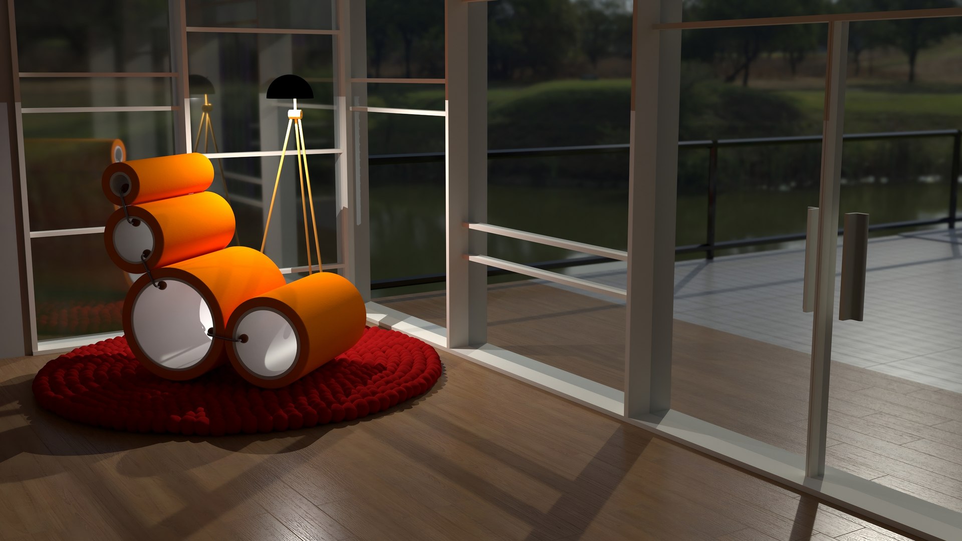 3D Tube chair by Cappellini - TurboSquid 2179679