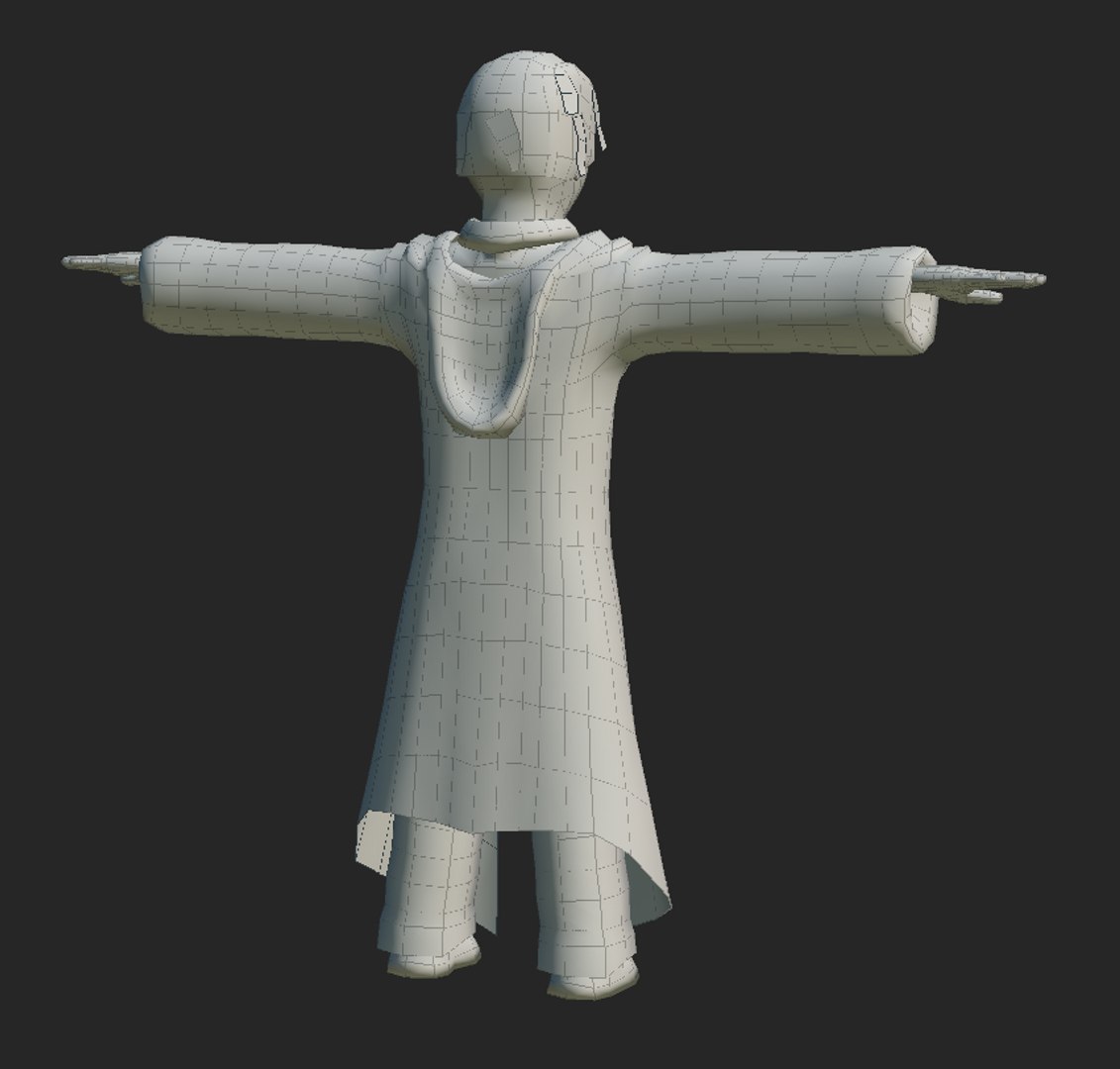 3d rigged character model