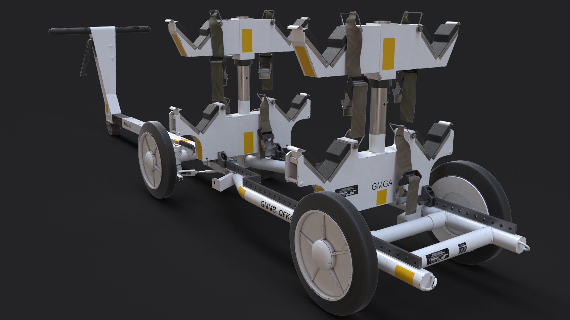 Missile Cart Navy 3d Model