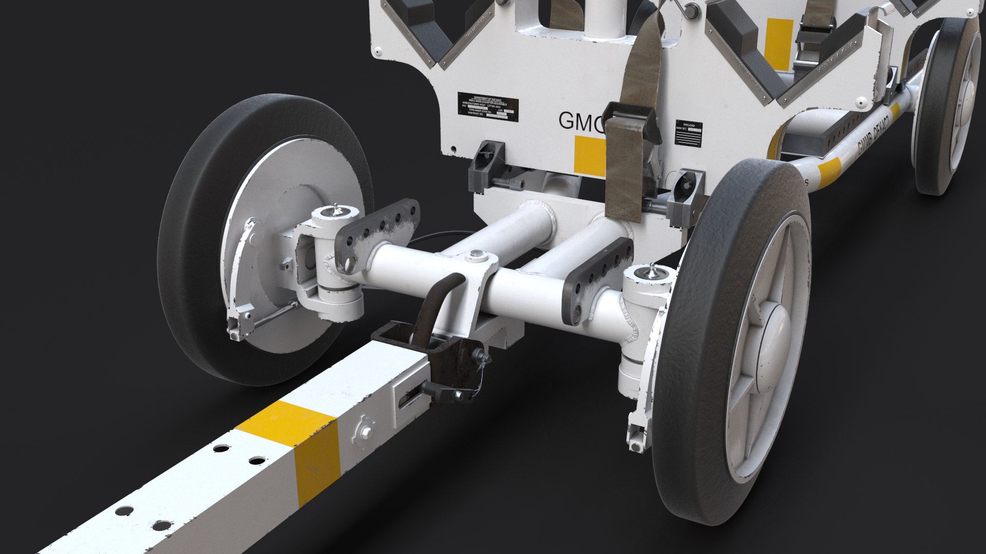 Missile Cart Navy 3d Model