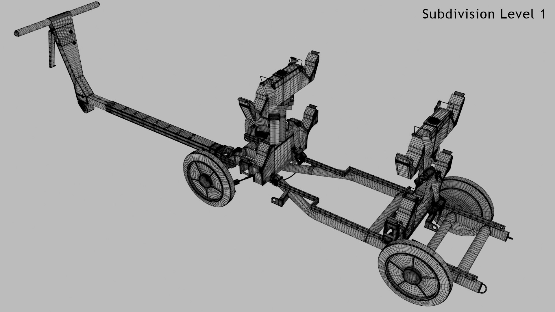 Missile Cart Navy 3d Model