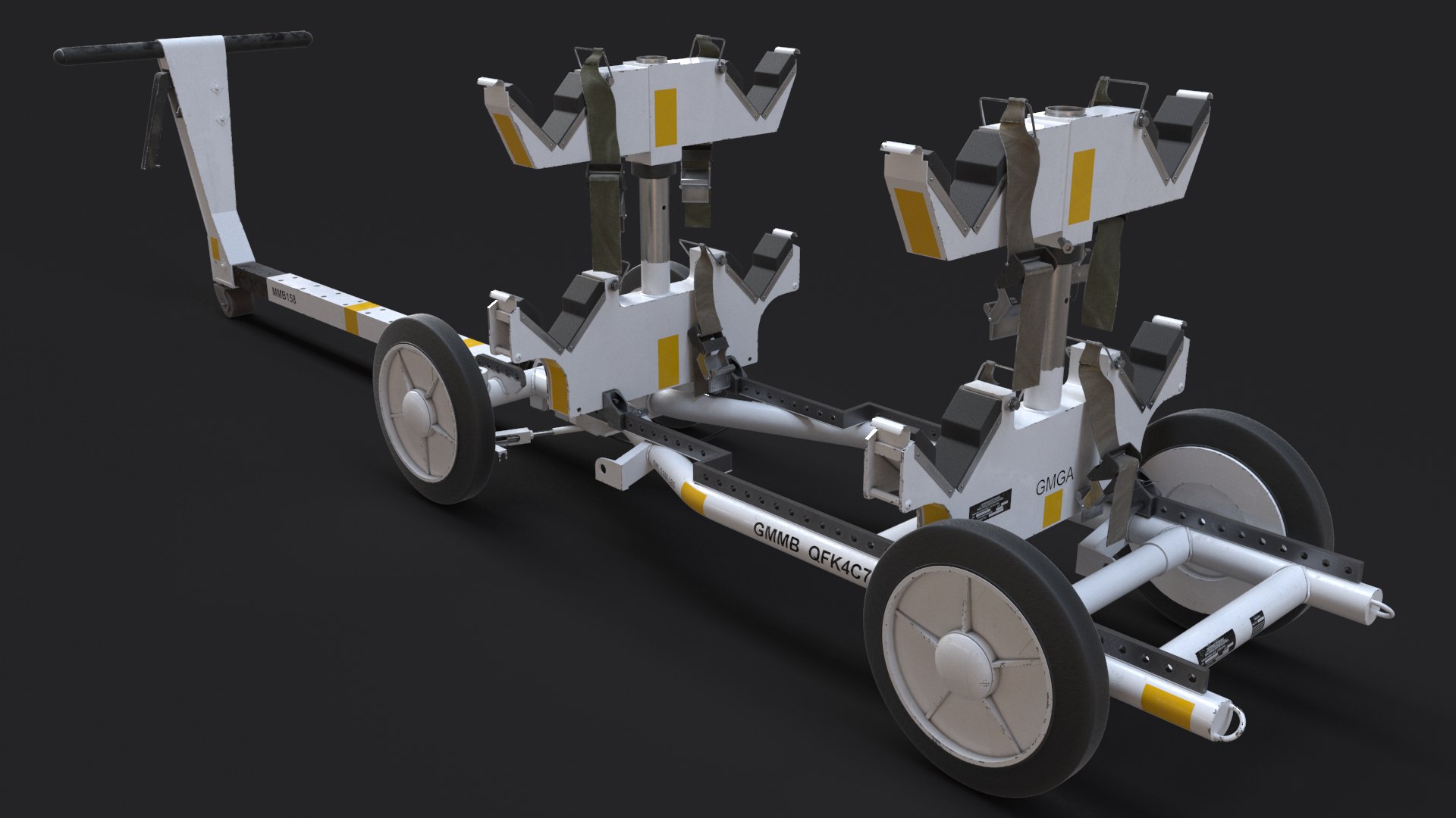 Missile Cart Navy 3d Model
