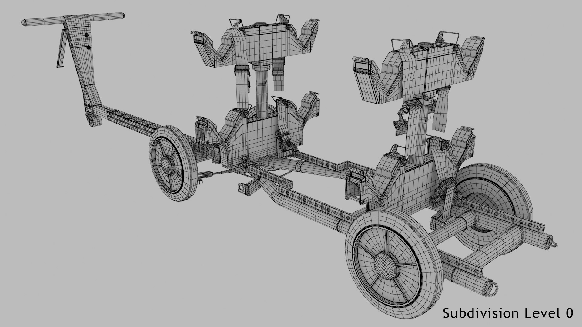 Missile Cart Navy 3d Model