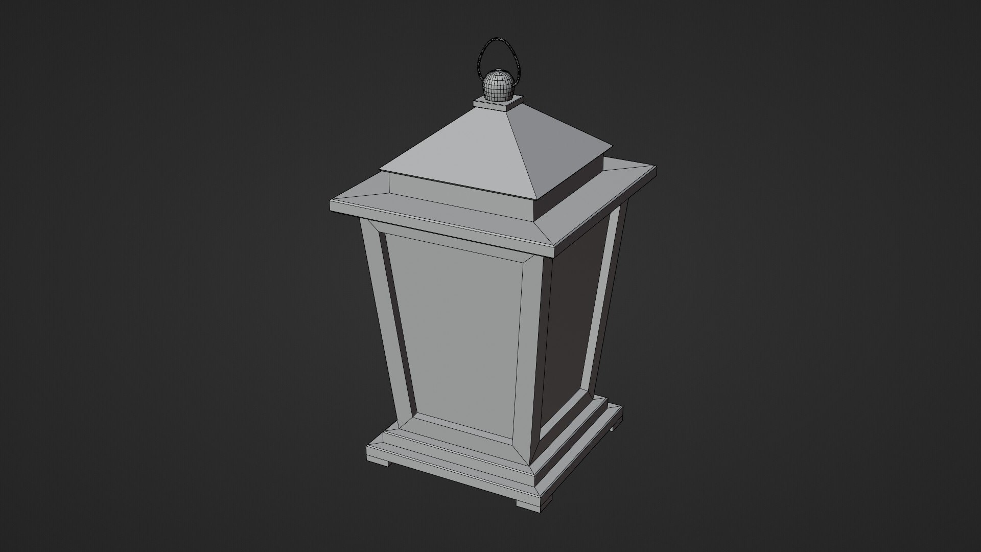 3D Old wooden Lantern with candle model - TurboSquid 1886245