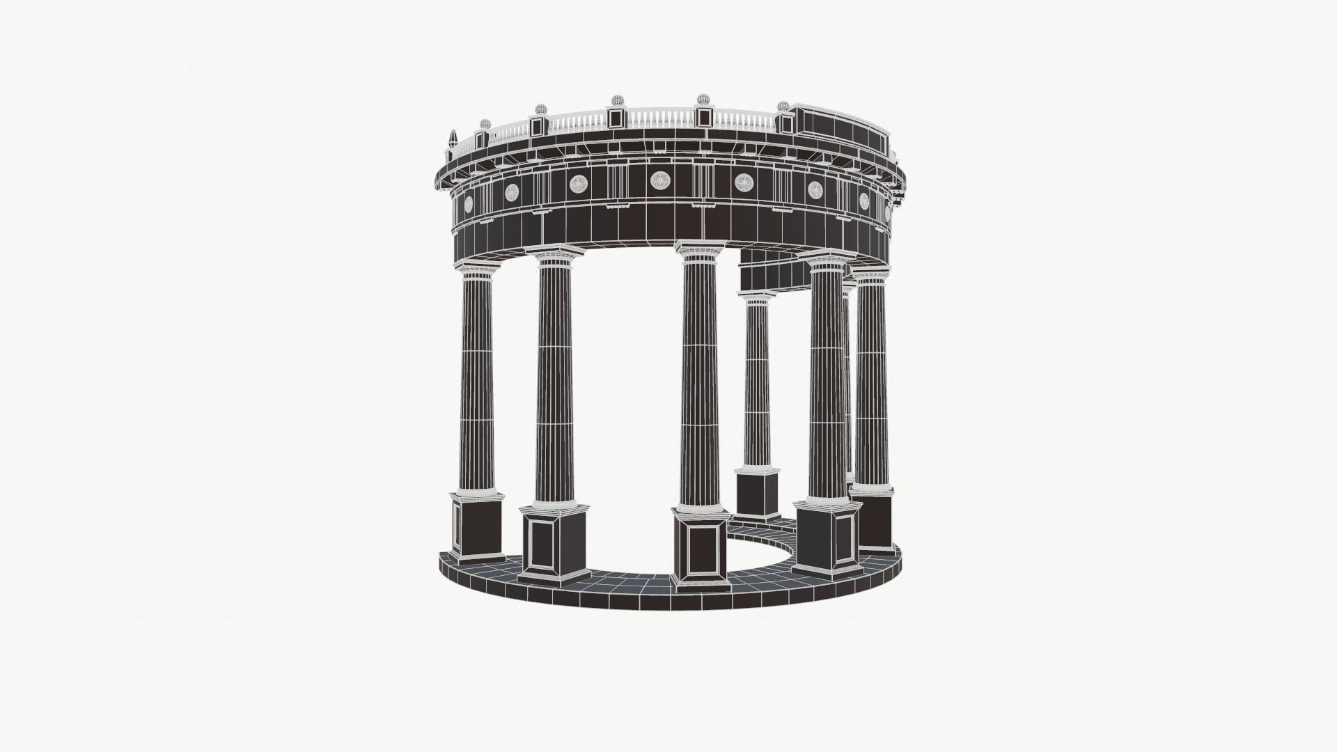 3D Rotunda - TurboSquid 2072649