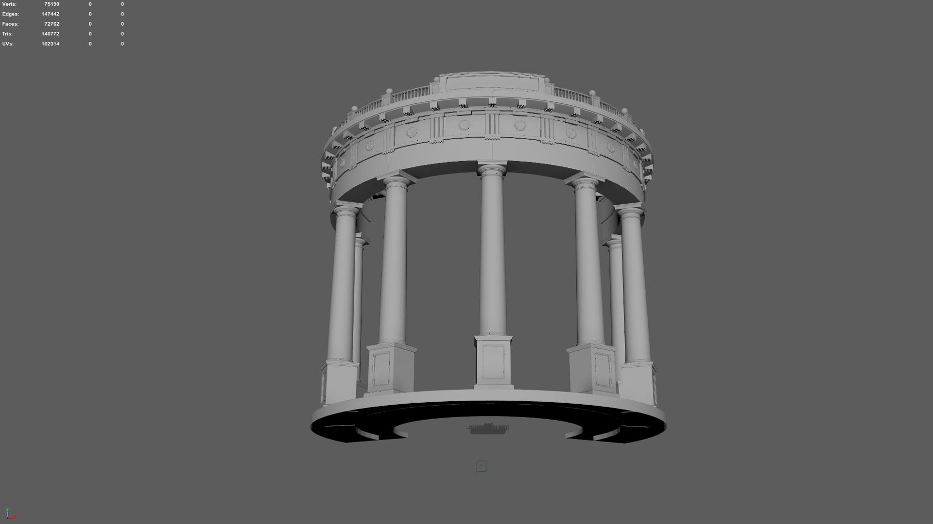 3D Rotunda - TurboSquid 2072649