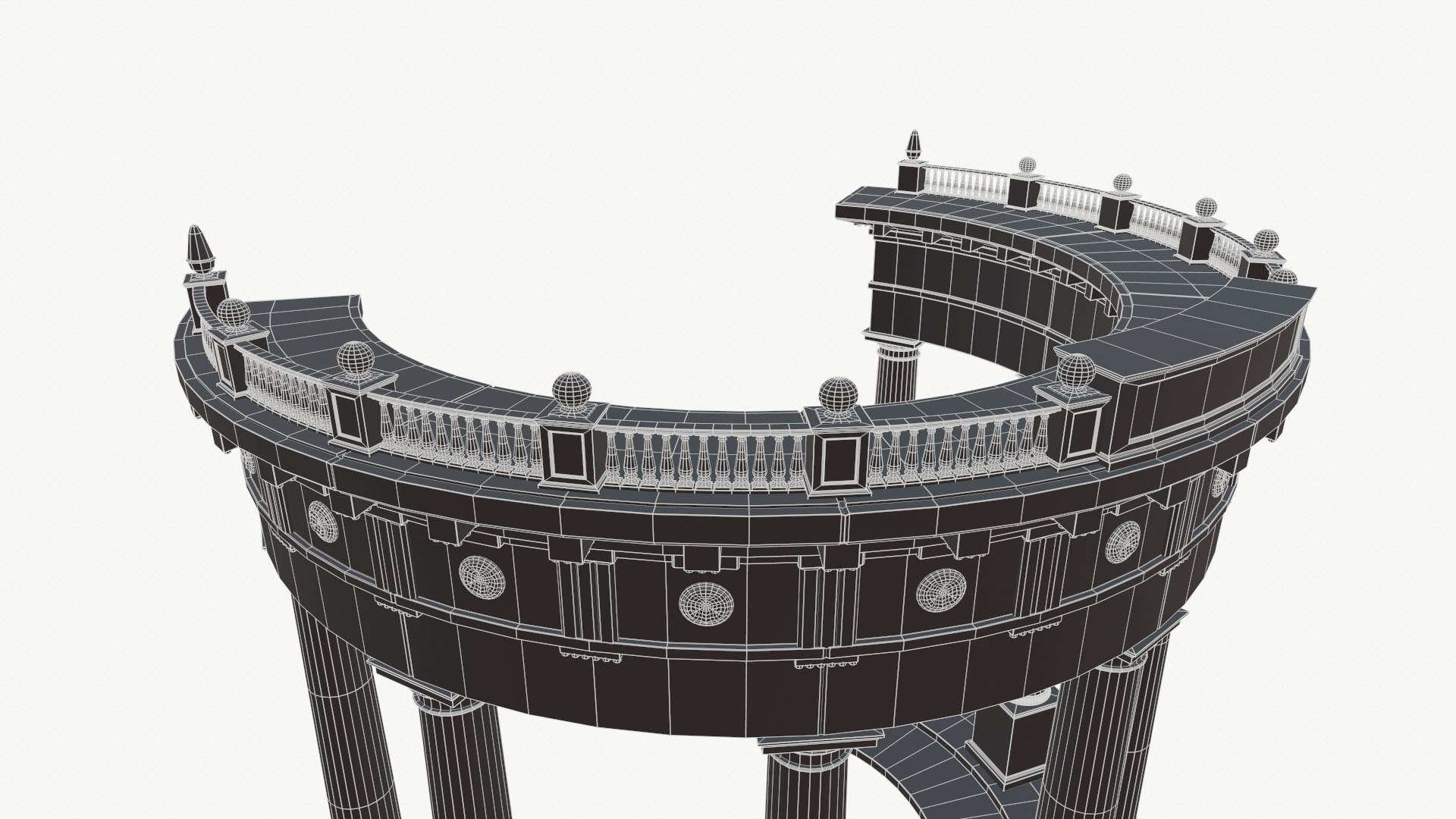 3D Rotunda - TurboSquid 2072649