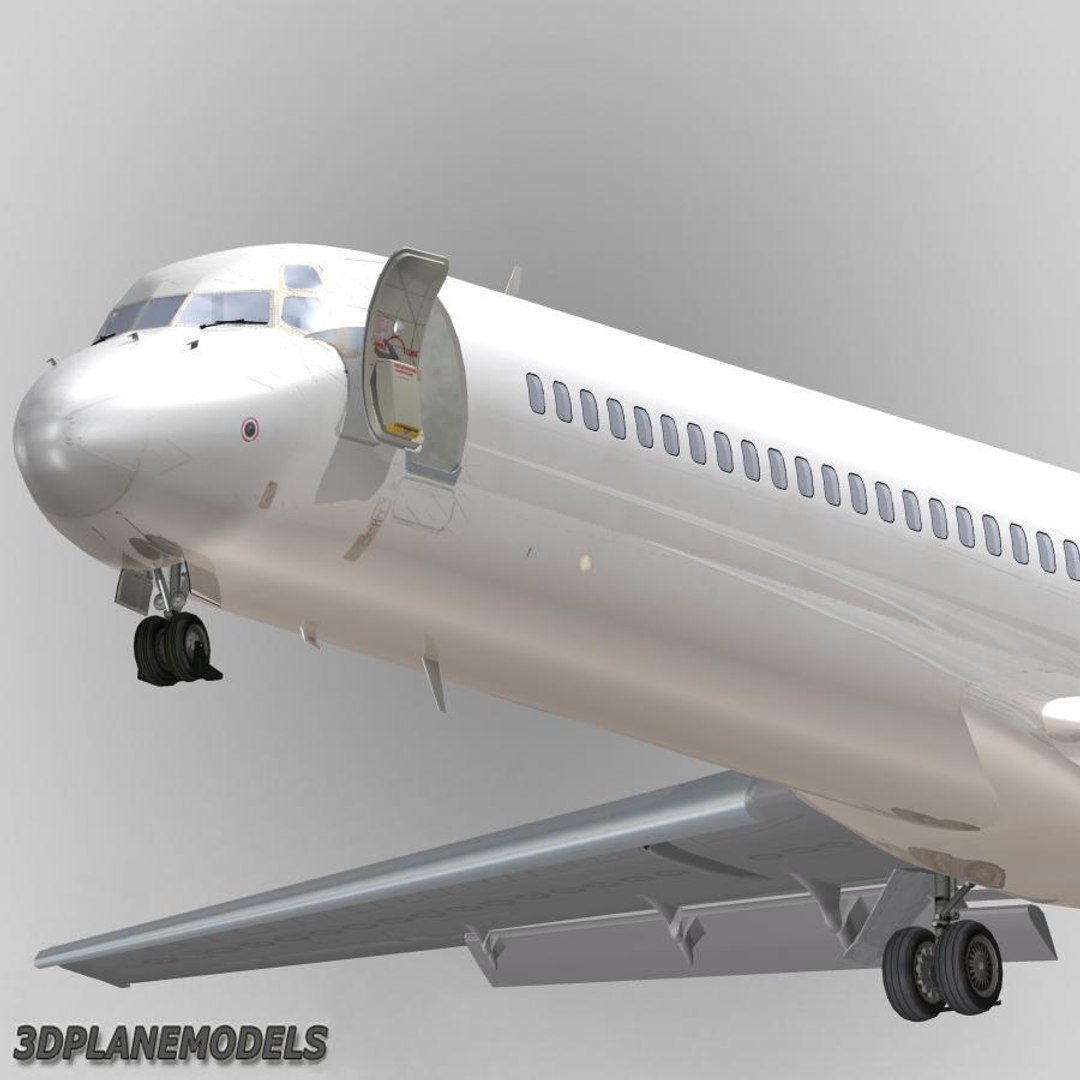 3d Model B717-200 Generic White 717