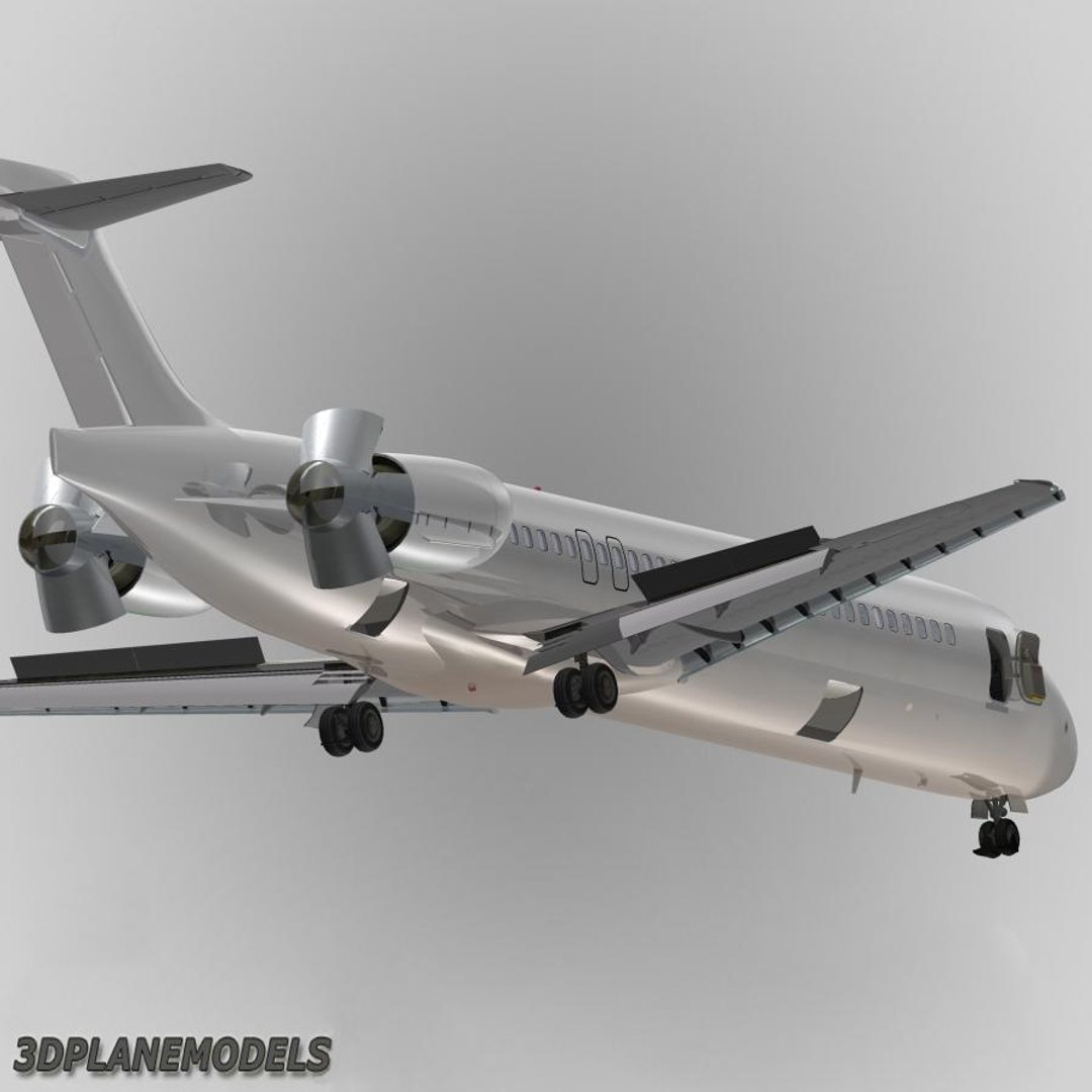3d Model B717-200 Generic White 717
