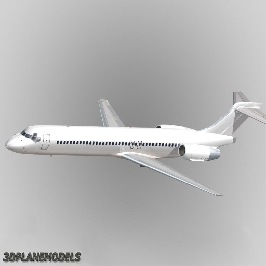 3d Model B717-200 Generic White 717