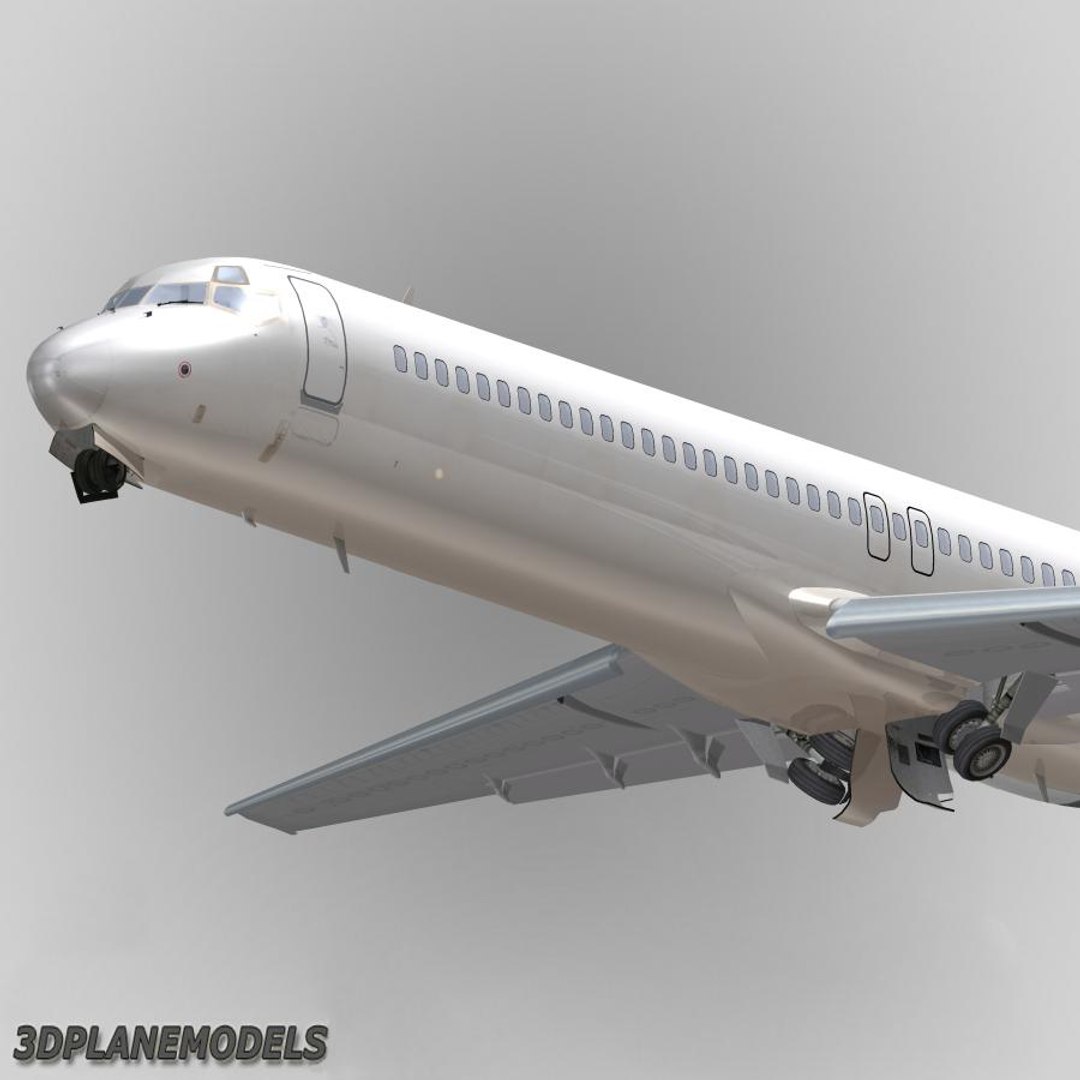 3d Model B717-200 Generic White 717