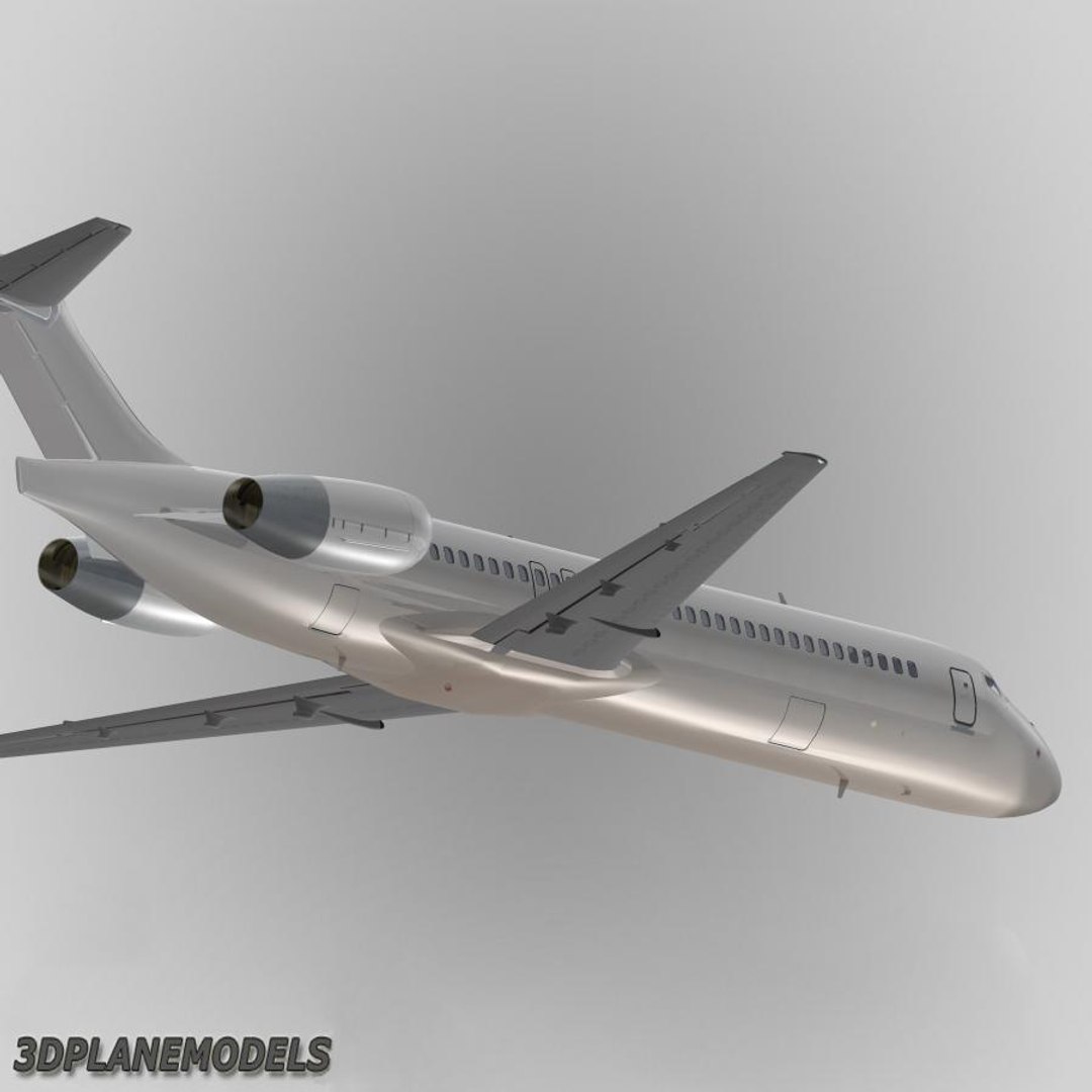 3d Model B717-200 Generic White 717
