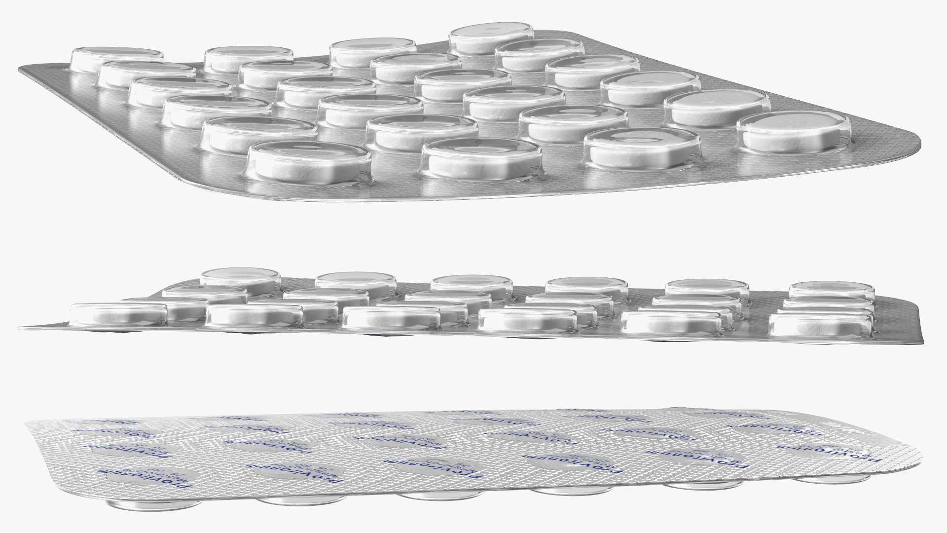 3D Model White Medicine Tablet In Blister Pack - TurboSquid 2170506