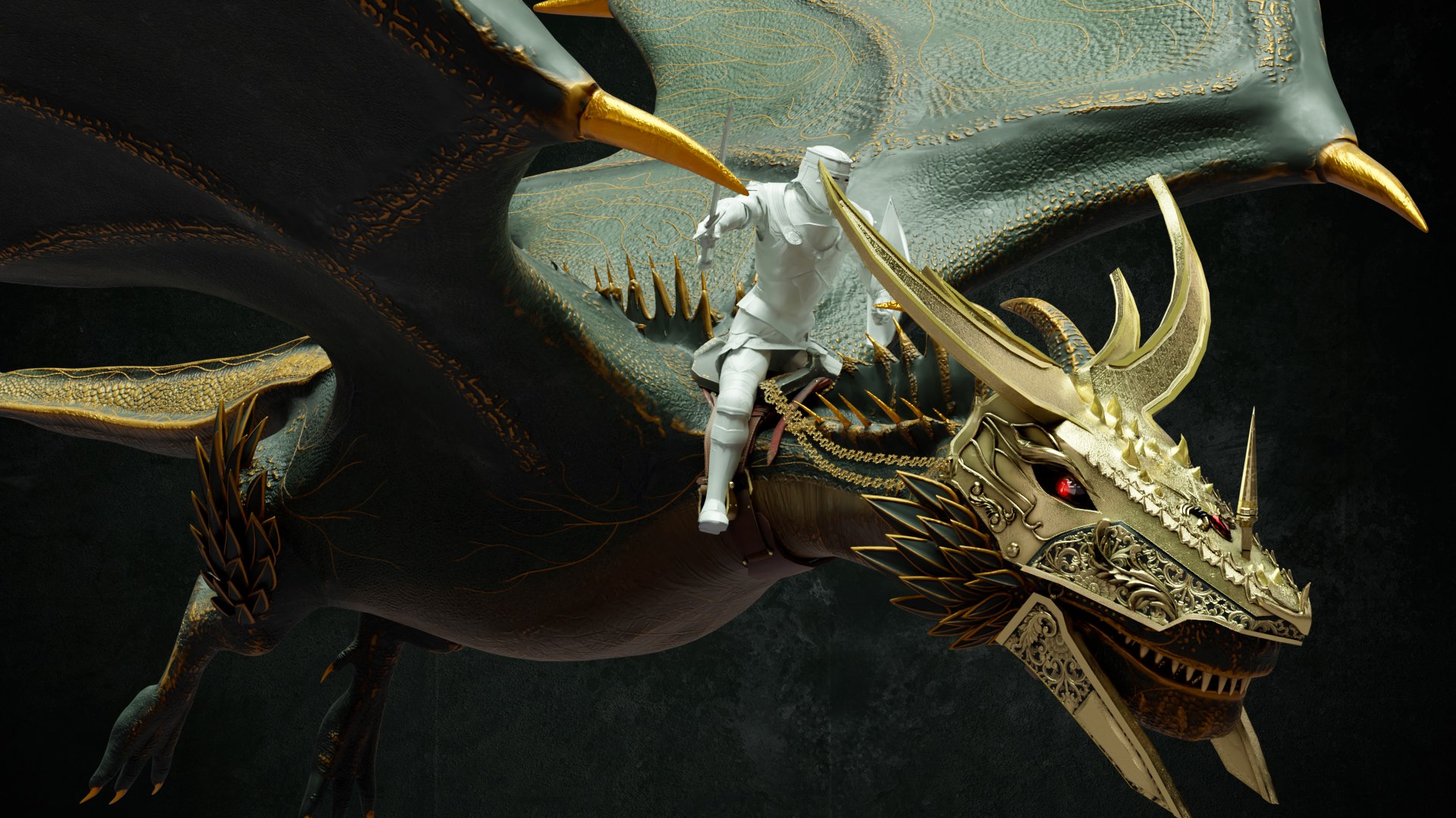 Armored Dragon 3D Model - TurboSquid 2029119