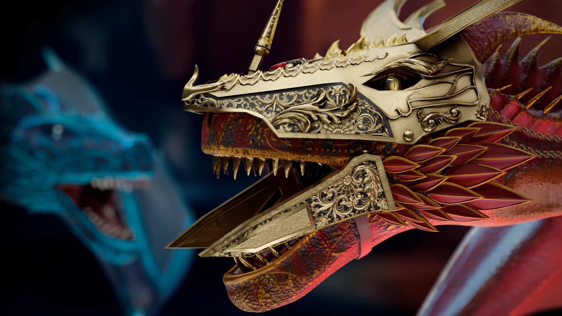 Armored Dragon 3D model - TurboSquid 2029119